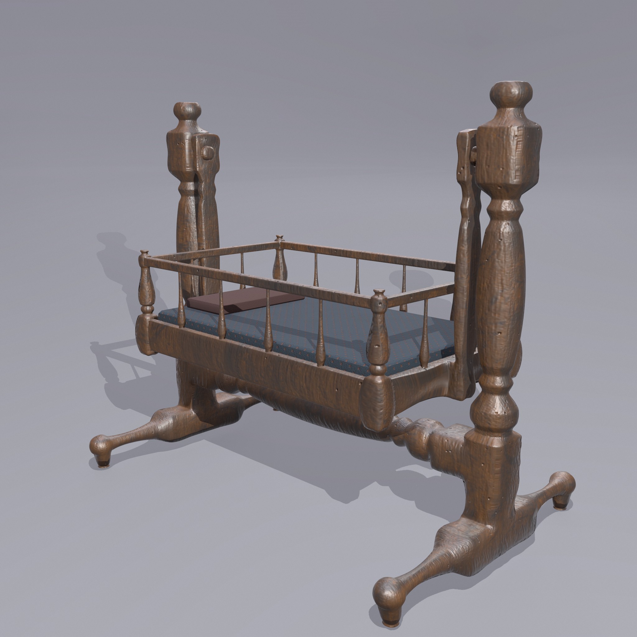 Antique Medieval Cradle - Free 3D Model by Get Dead Entertainment