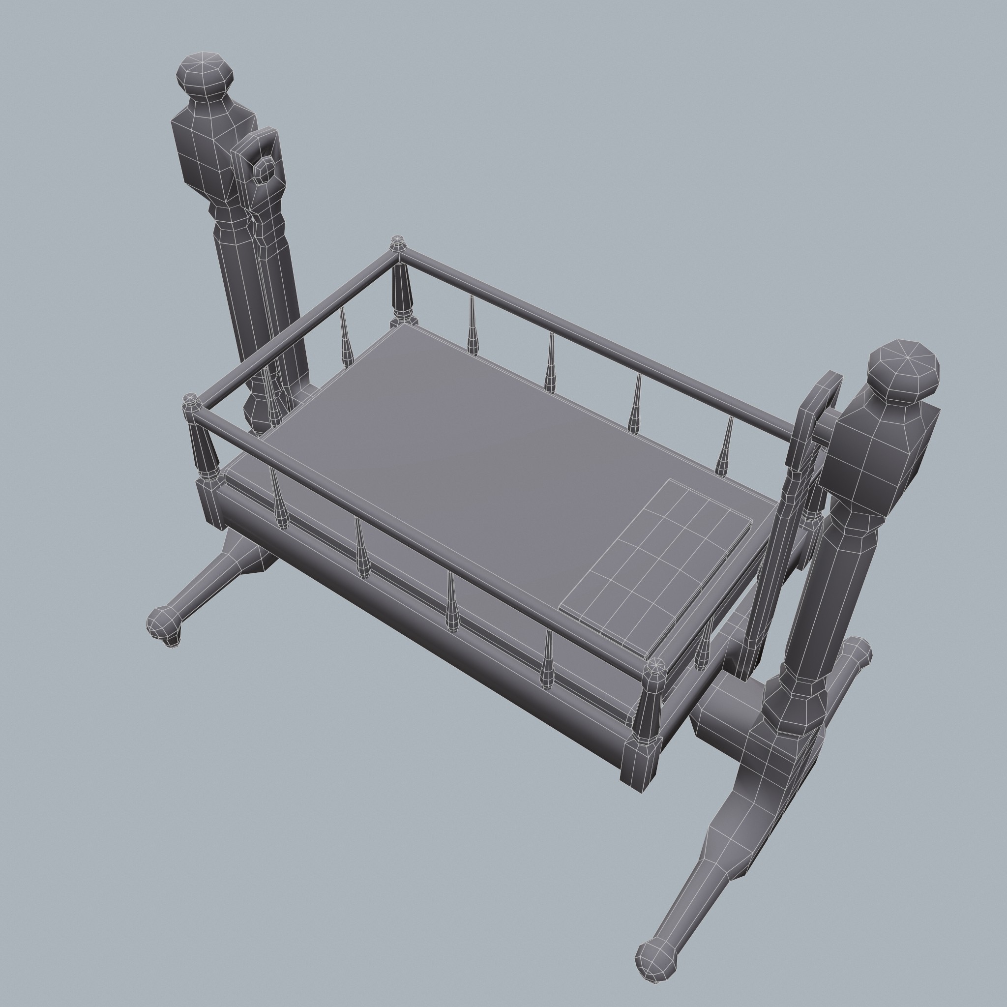 Antique Medieval Cradle - Free 3D Model by Get Dead Entertainment
