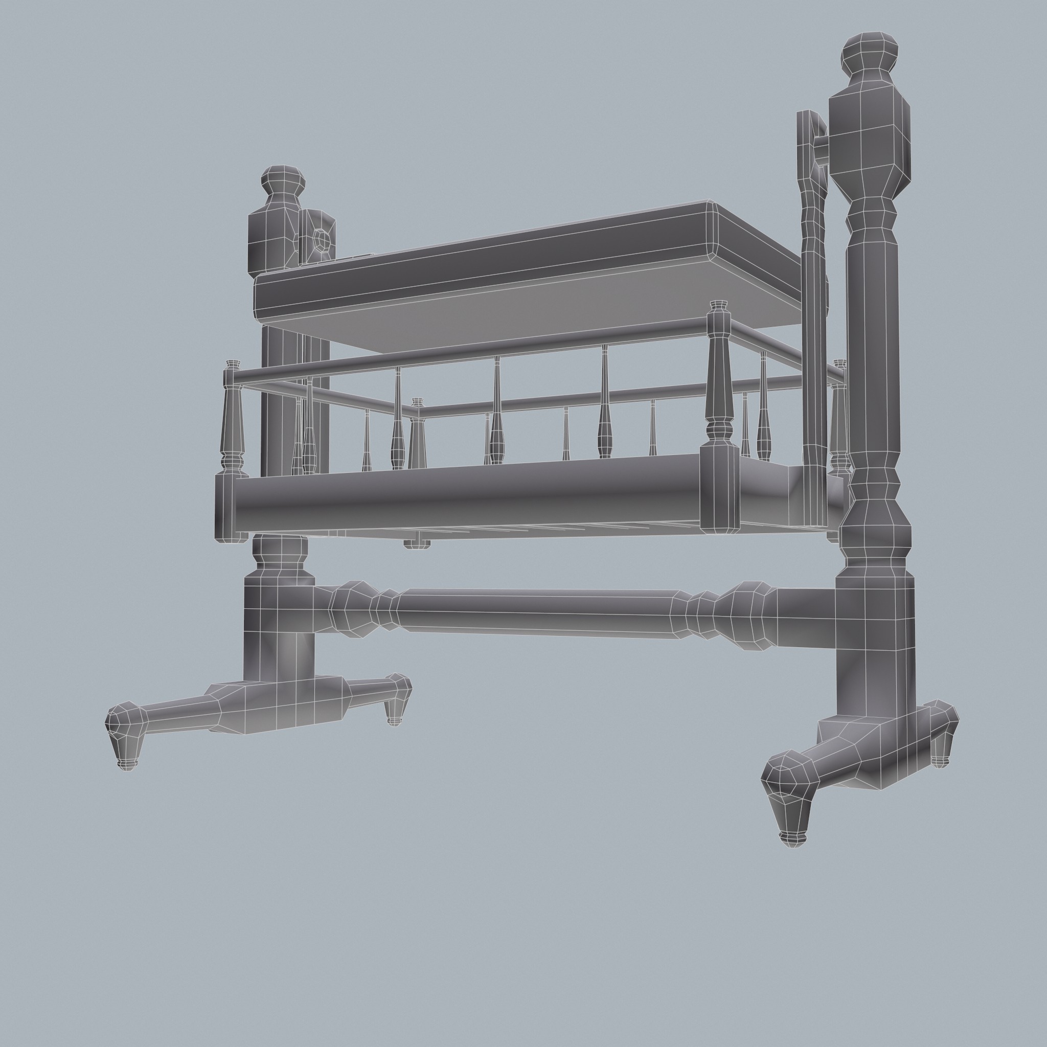 Antique Medieval Cradle - Free 3D Model by Get Dead Entertainment