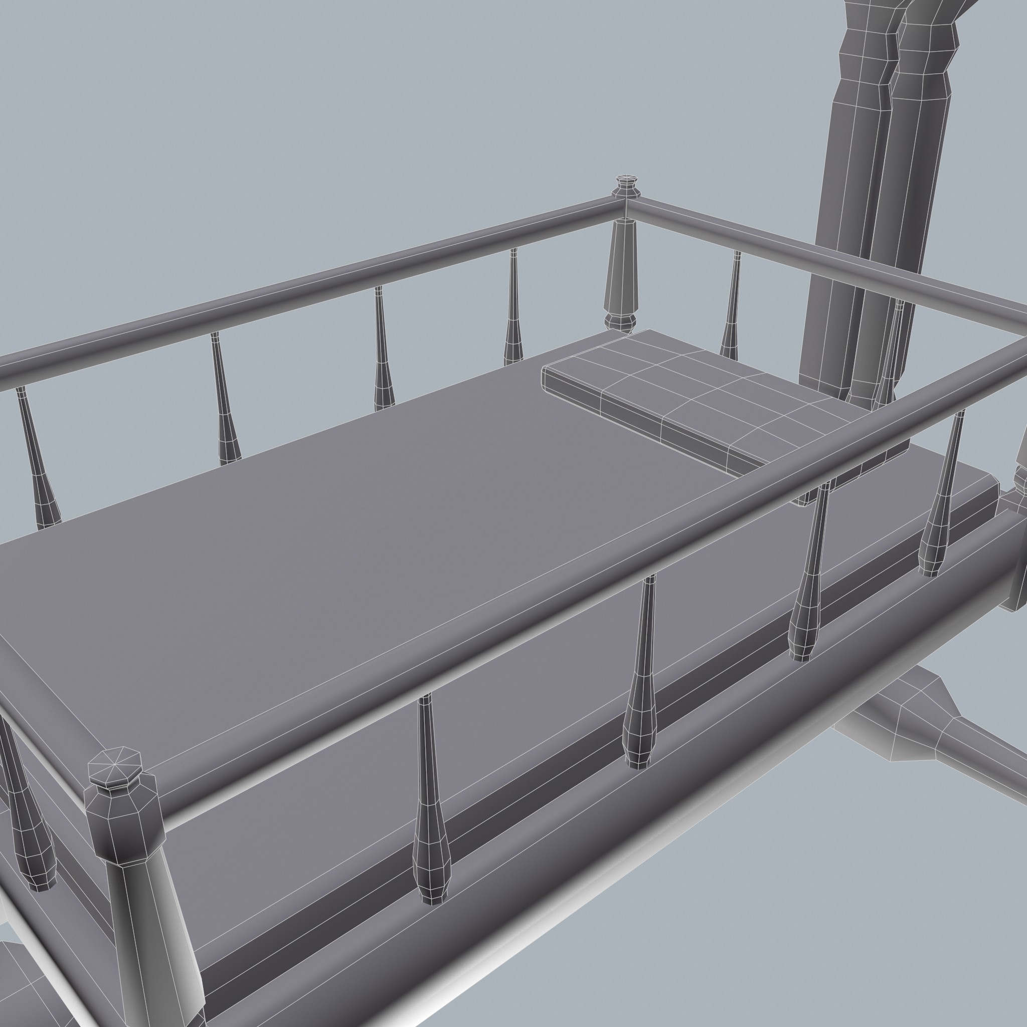 Antique Medieval Cradle - Free 3D Model by Get Dead Entertainment