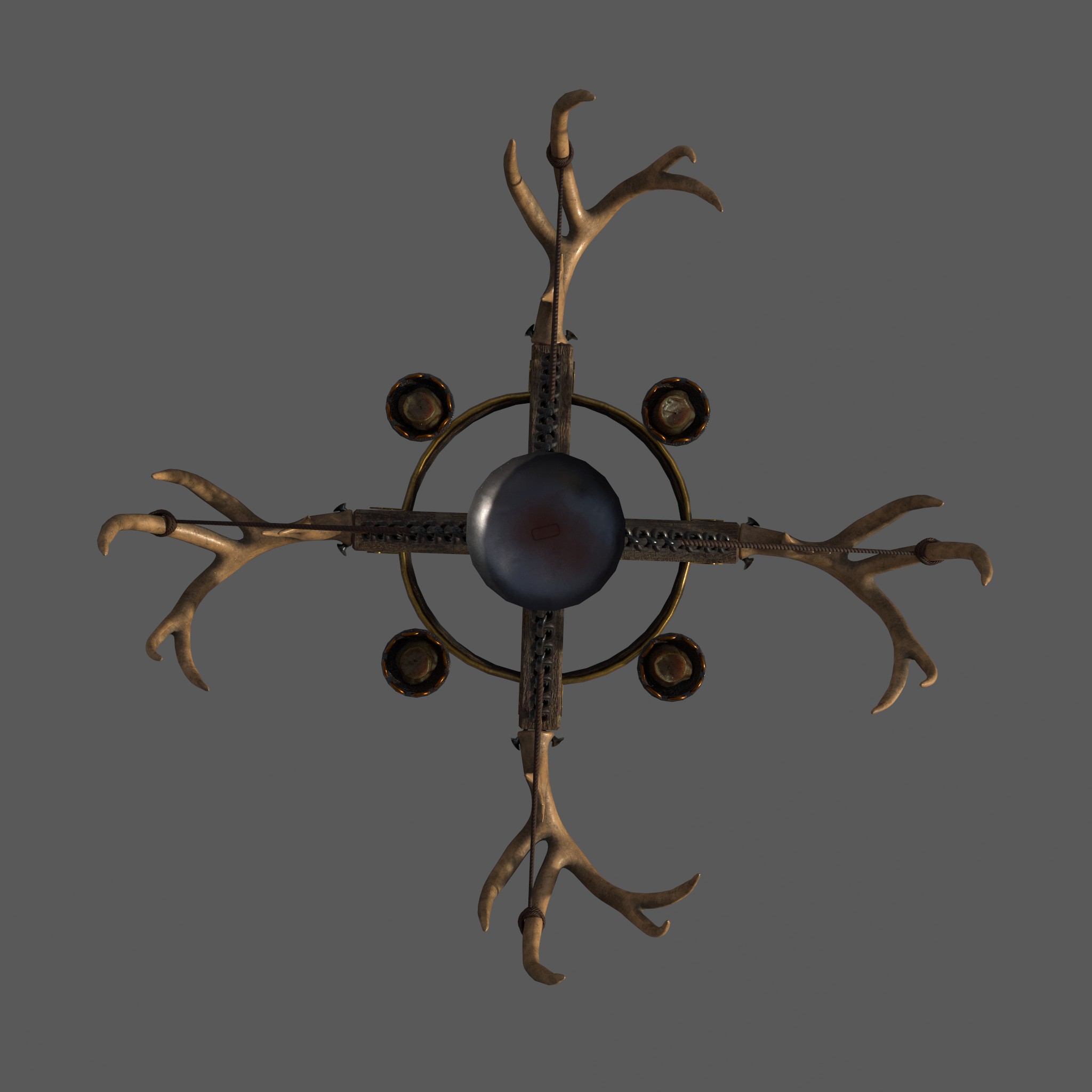 Antler Chandelier Design 3 - 3D Model by Get Dead Entertainment