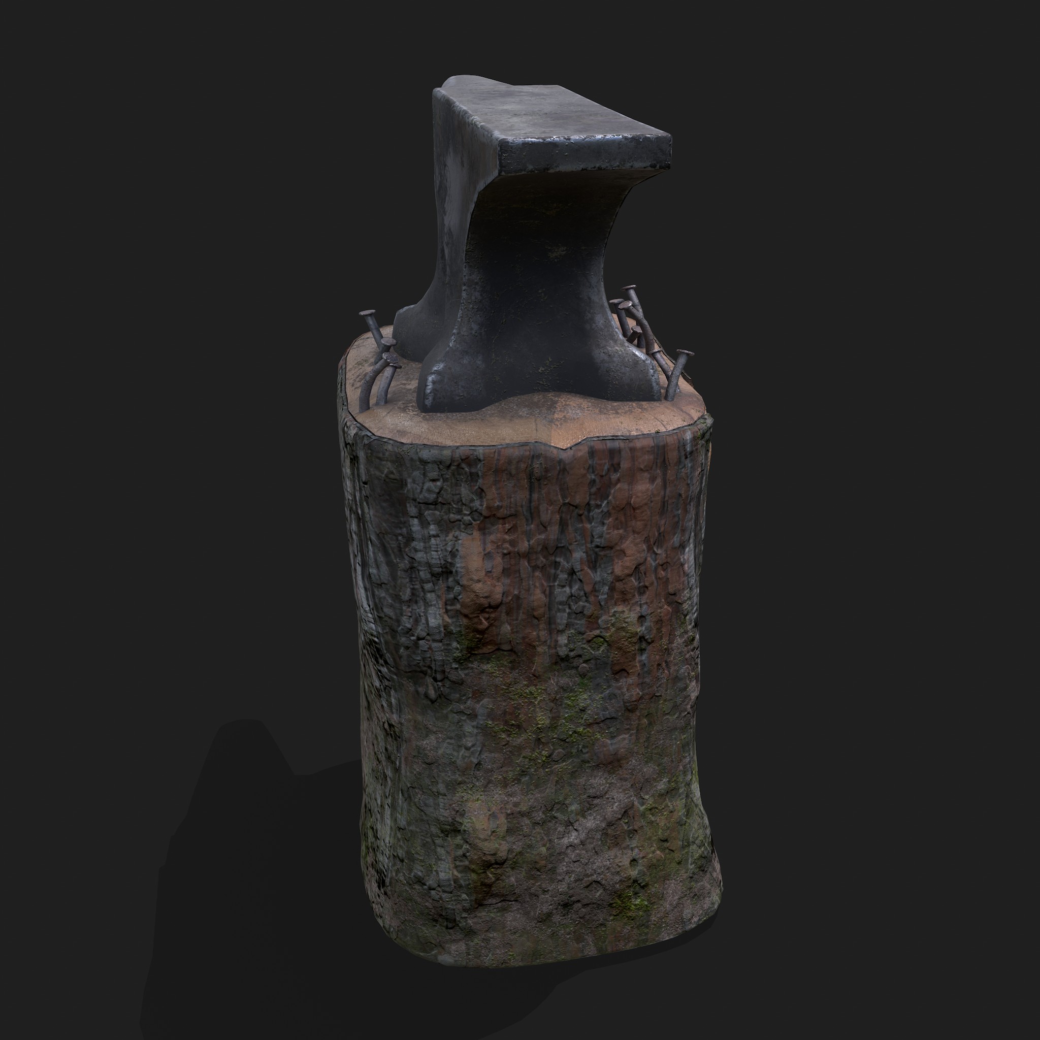 Anvil Tree Stump - 3D Model by Get Dead Entertainment