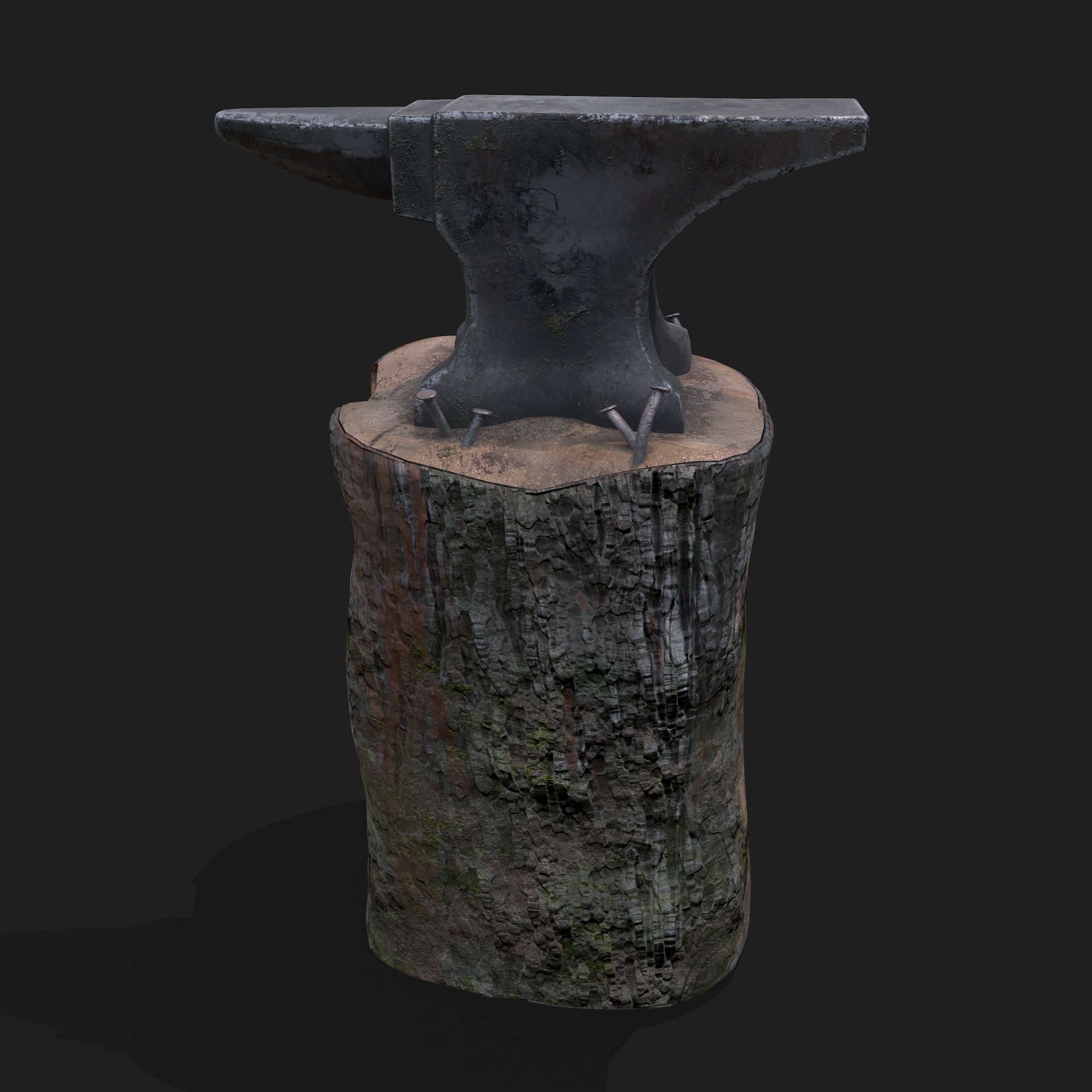 Anvil Tree Stump - 3D Model by Get Dead Entertainment
