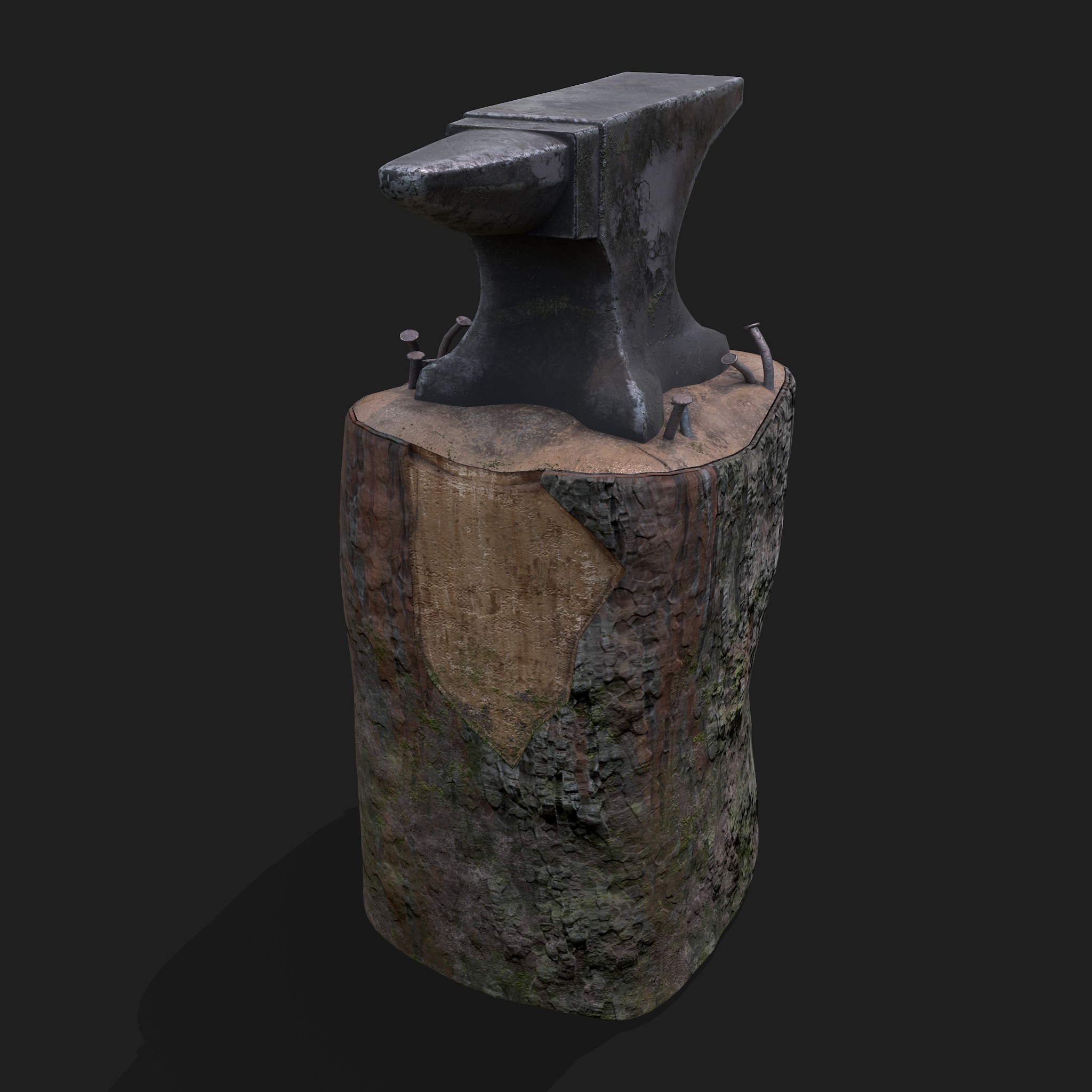 Anvil Tree Stump - 3D Model by Get Dead Entertainment