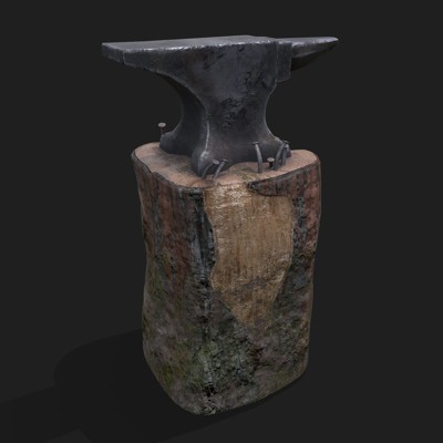 Anvil Tree Stump - 3D Model by Get Dead Entertainment