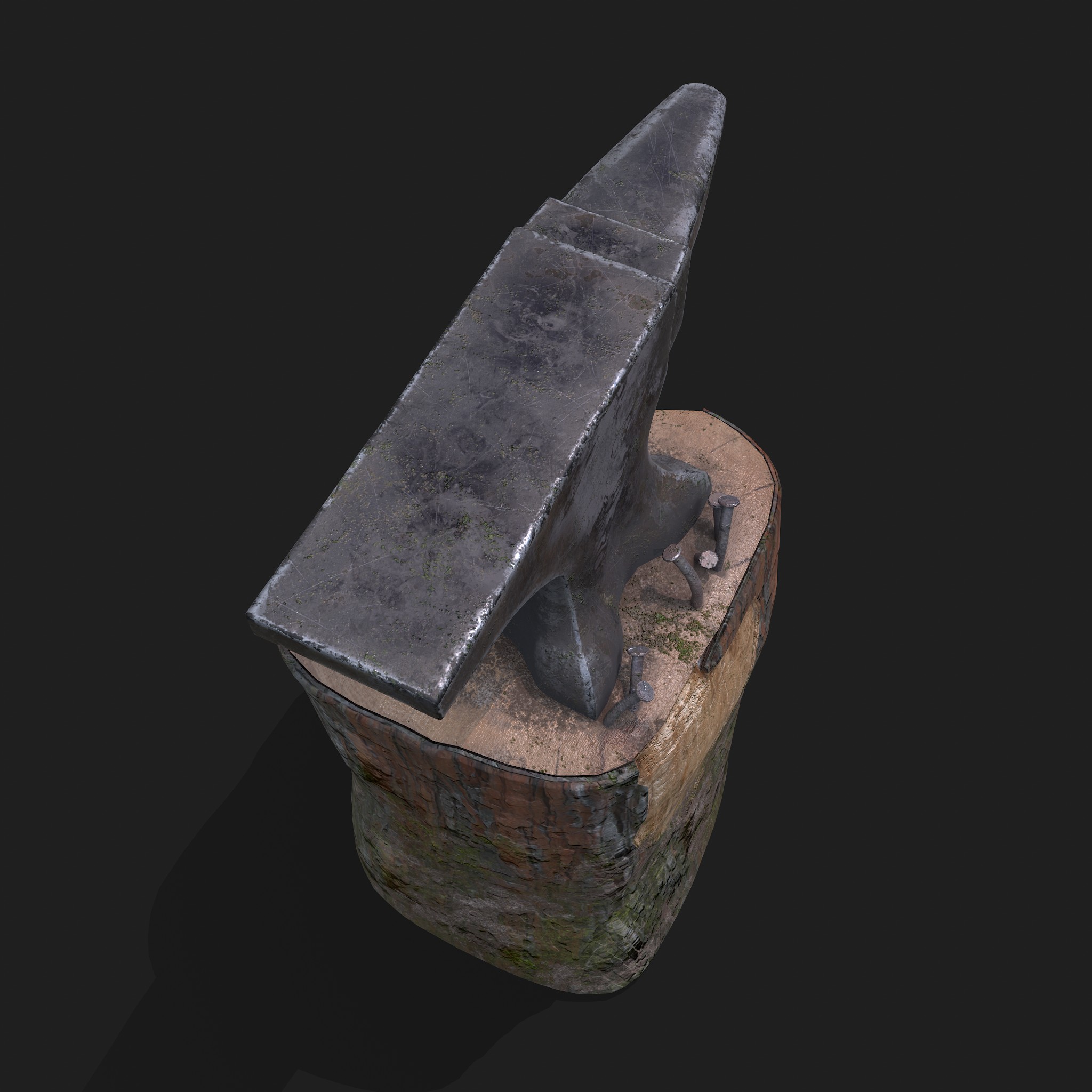 Anvil Tree Stump - 3D Model by Get Dead Entertainment