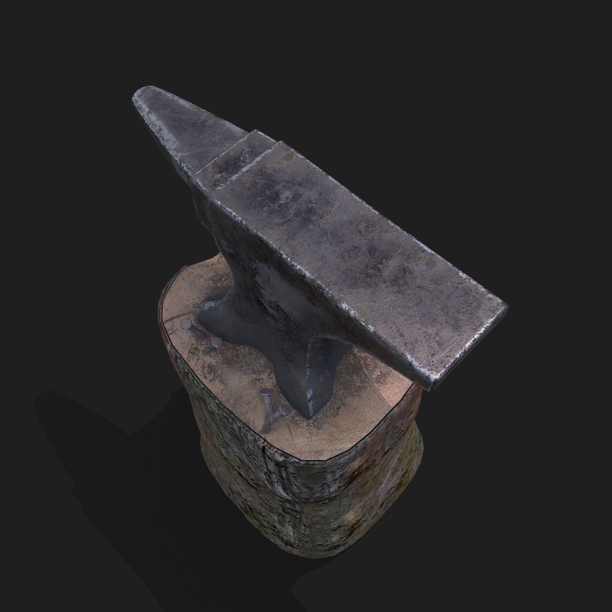 Anvil Tree Stump - 3D Model by Get Dead Entertainment