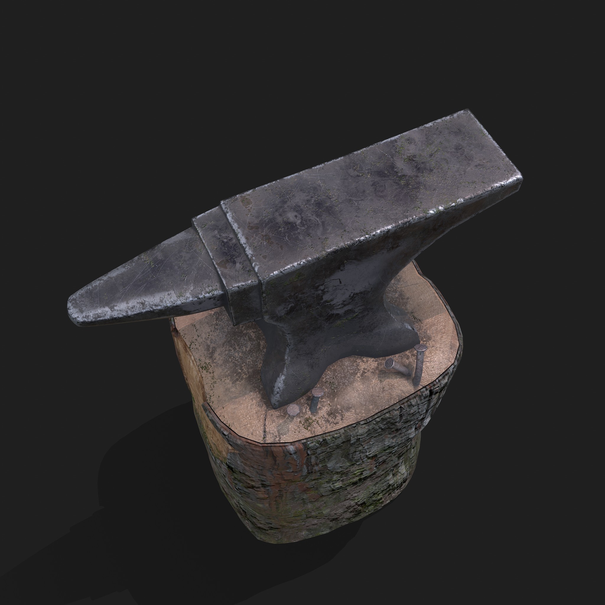 Anvil Tree Stump - 3D Model by Get Dead Entertainment