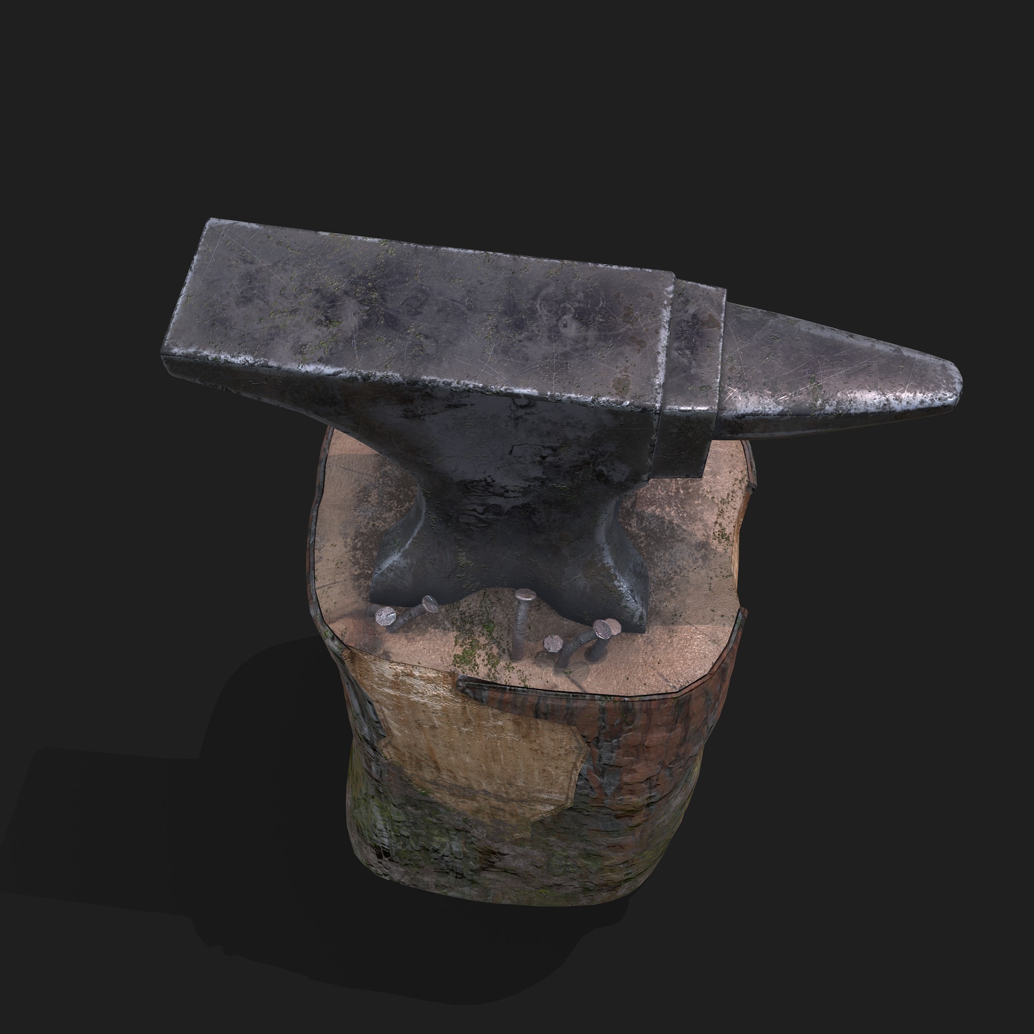 Anvil Tree Stump - 3D Model by Get Dead Entertainment