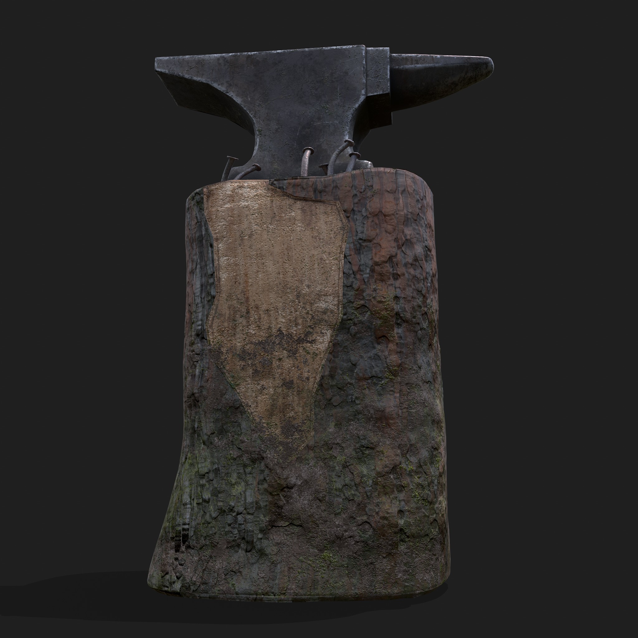 Anvil Tree Stump - 3D Model by Get Dead Entertainment