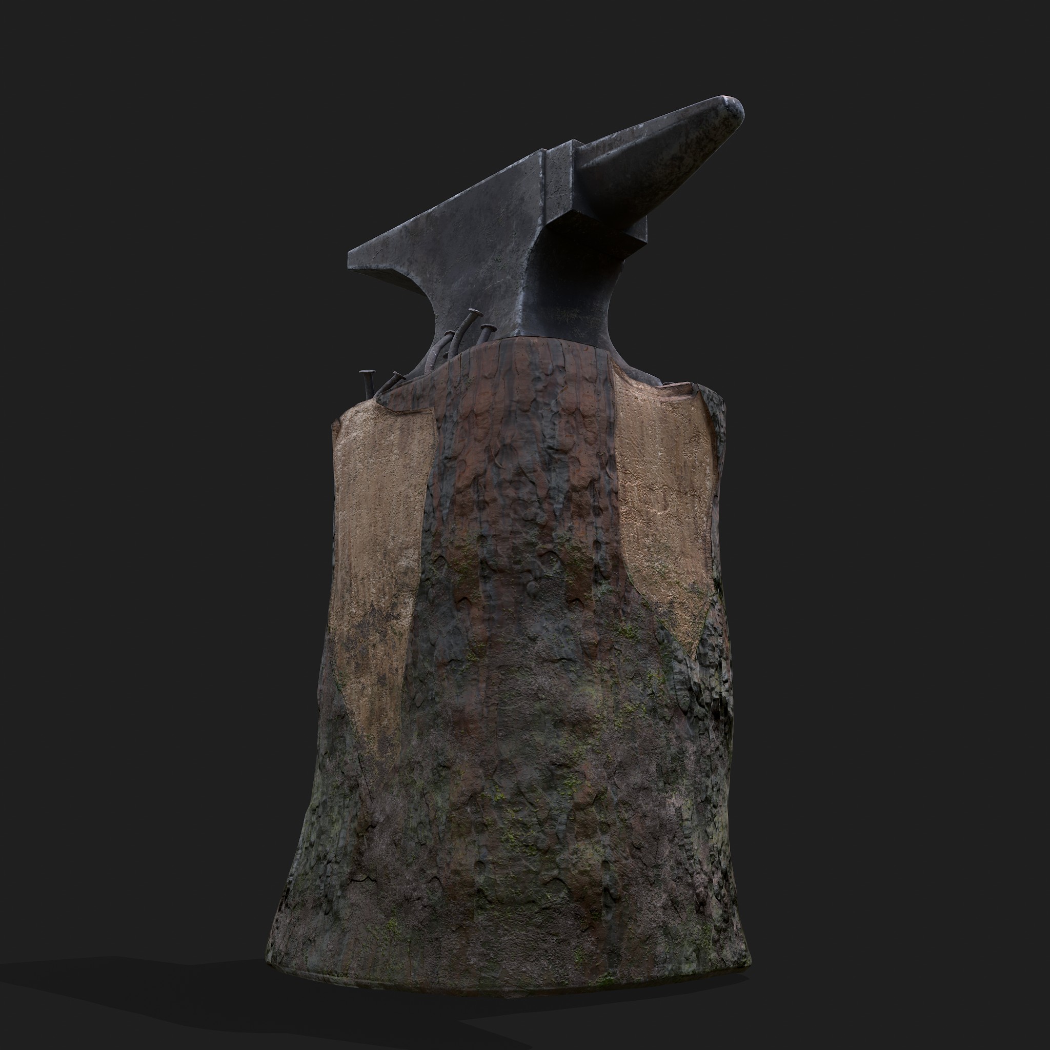 Anvil Tree Stump - 3D Model by Get Dead Entertainment