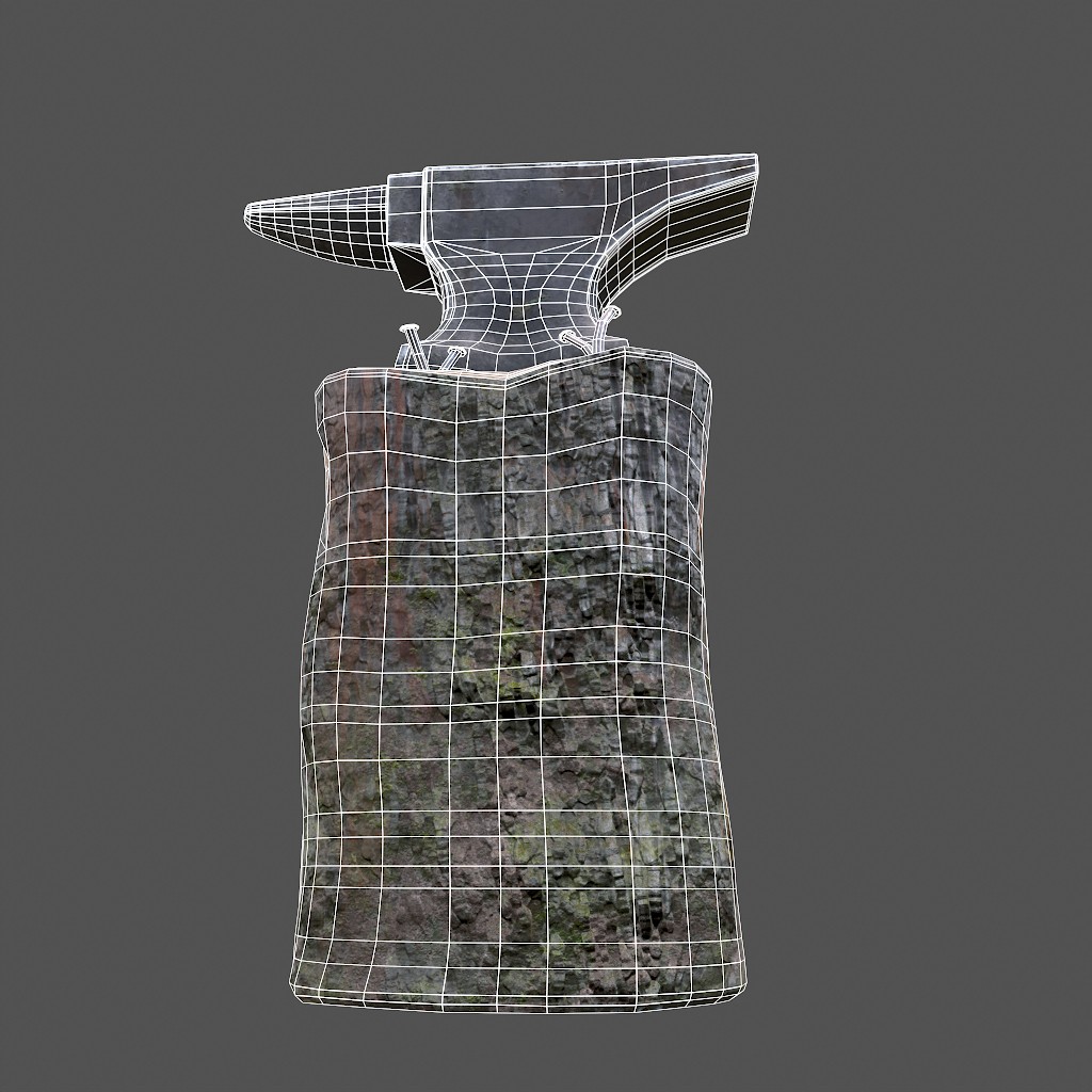 Anvil Tree Stump - 3D Model by Get Dead Entertainment