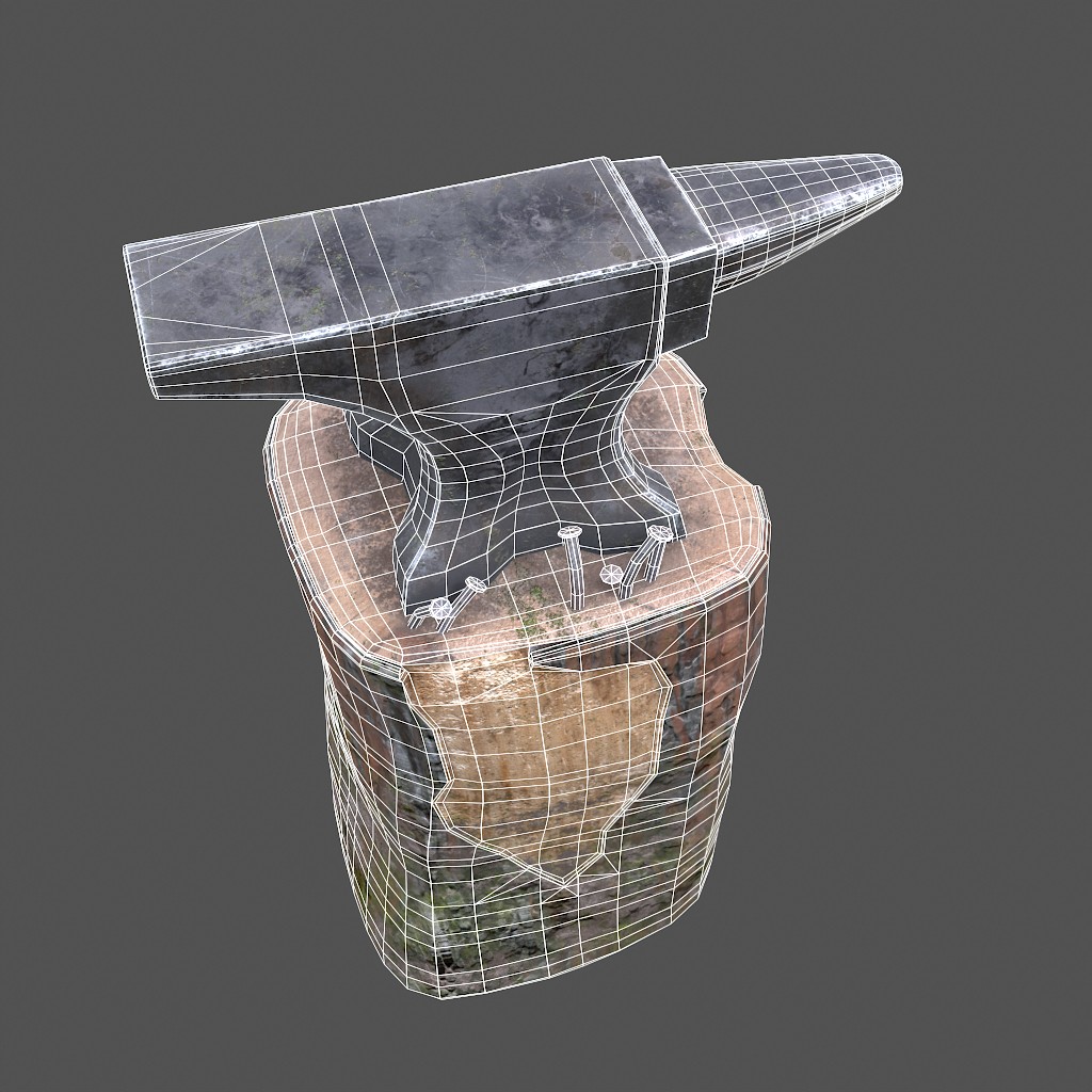 Anvil Tree Stump - 3D Model by Get Dead Entertainment