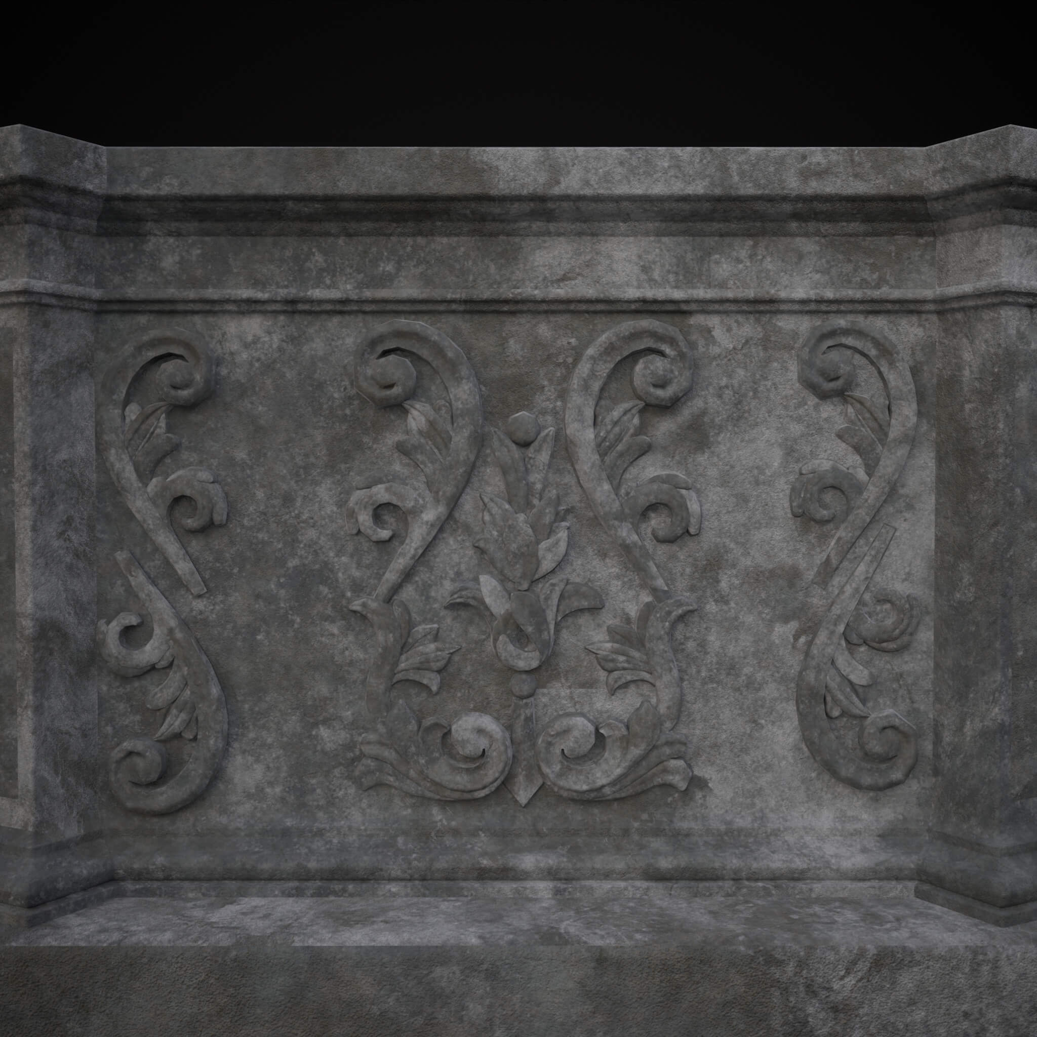 Baroque Style Garden Basin - 3D Model by Get Dead Entertainment
