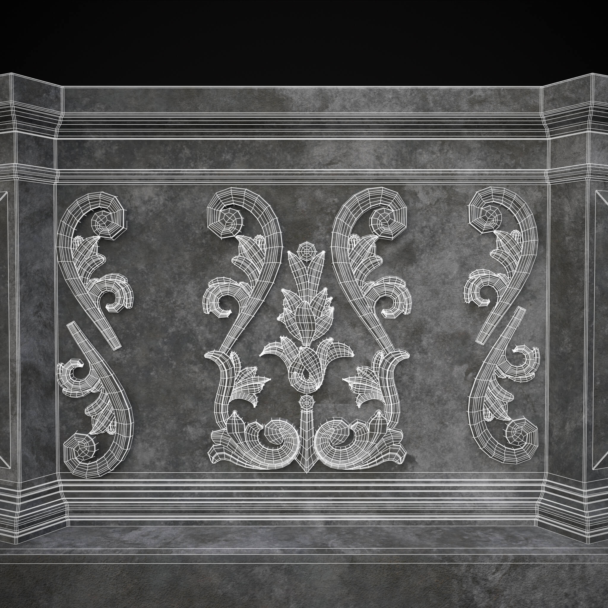 Baroque Style Garden Basin - 3D Model by Get Dead Entertainment