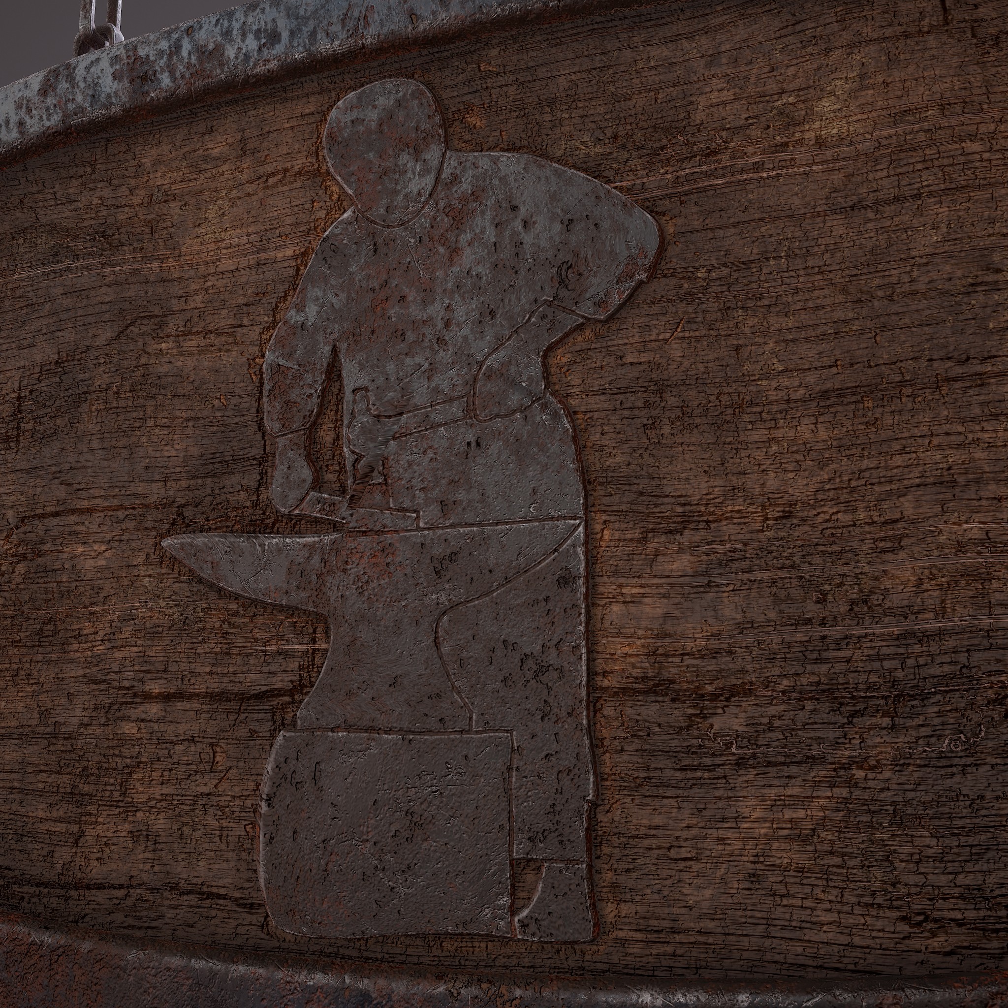 Blacksmith Storefront Sign - 3D Model by Get Dead Entertainment