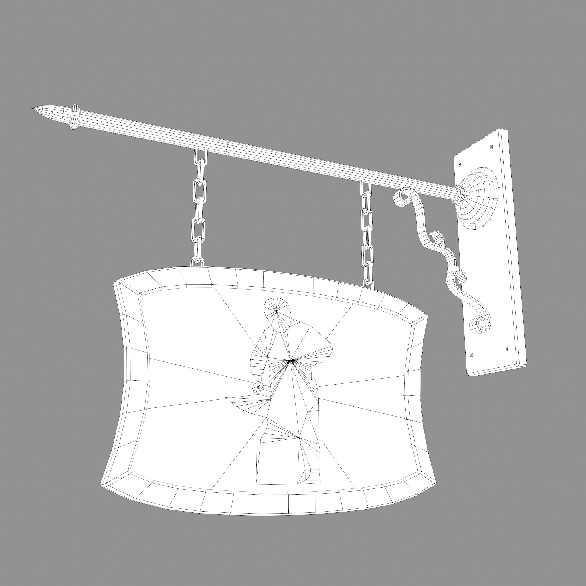 Blacksmith Storefront Sign - 3D Model by Get Dead Entertainment