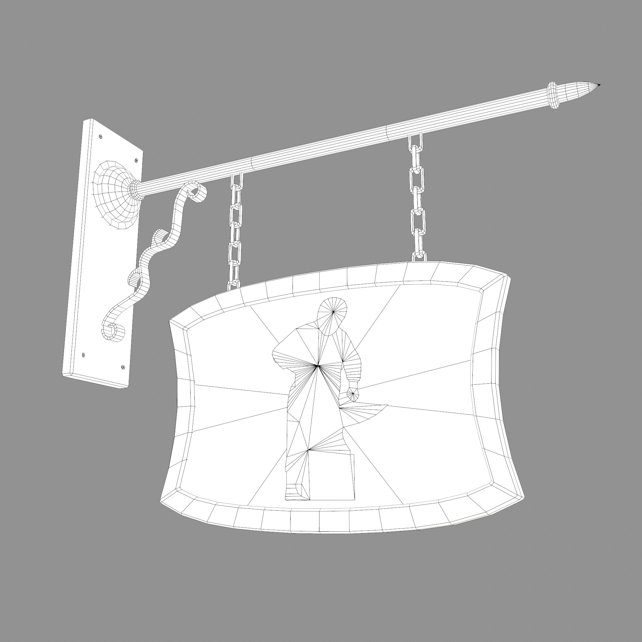 Blacksmith Storefront Sign - 3D Model by Get Dead Entertainment