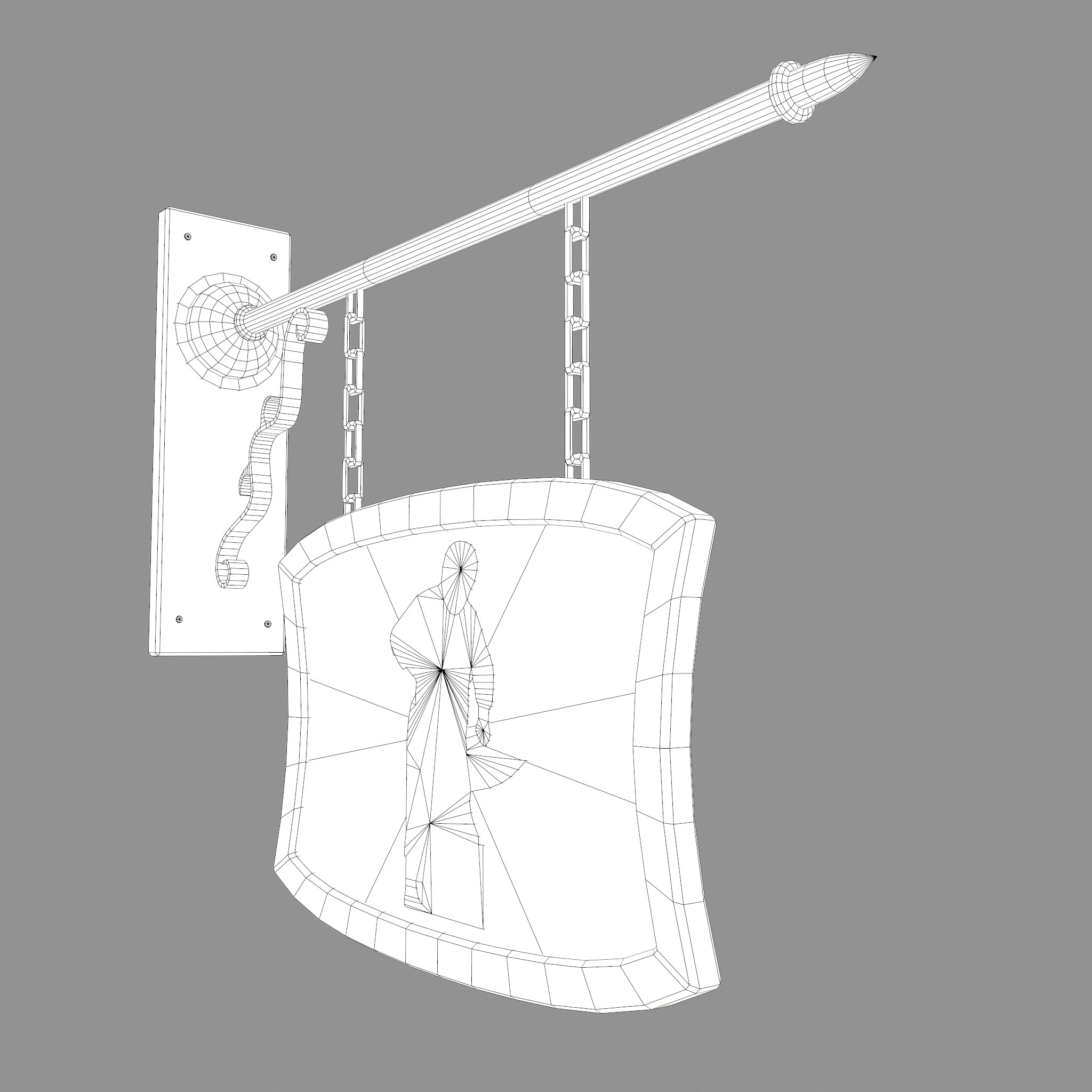 Blacksmith Storefront Sign - 3D Model by Get Dead Entertainment