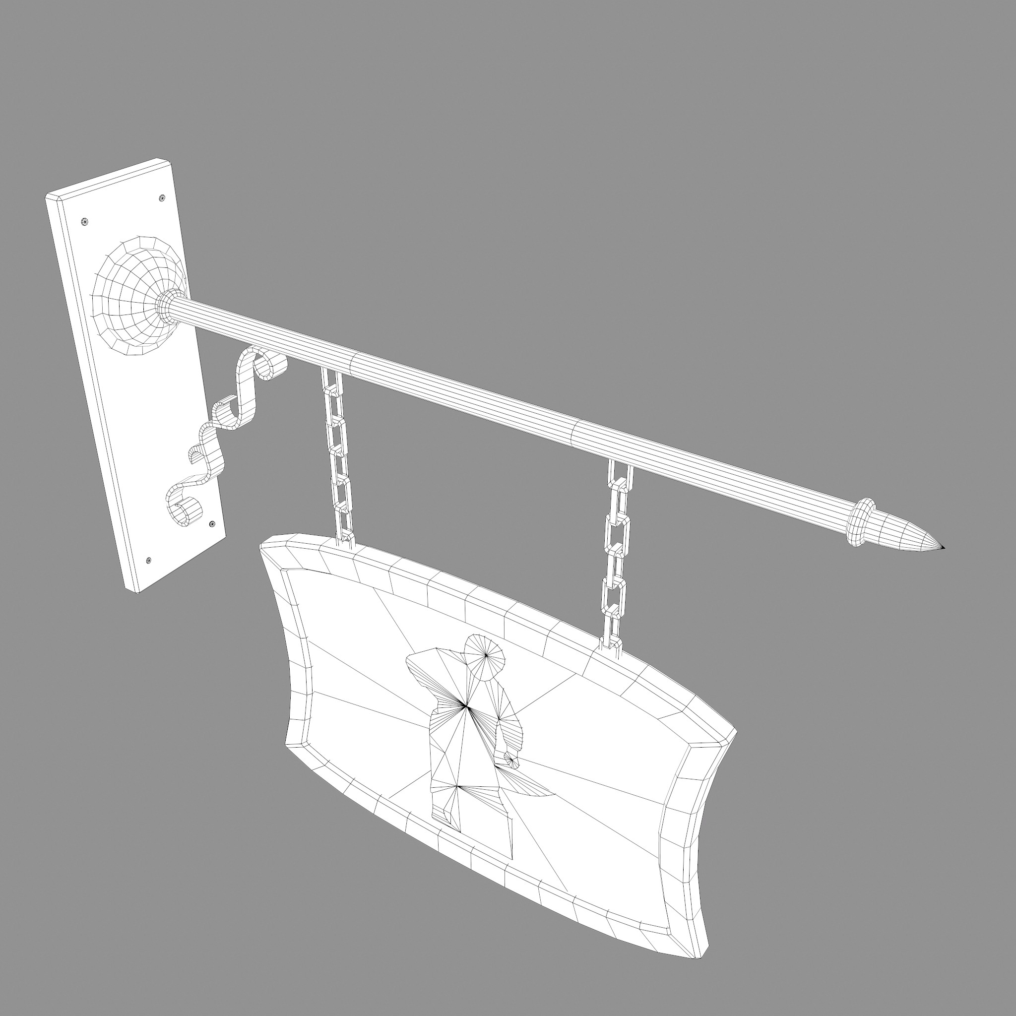 Blacksmith Storefront Sign - 3D Model by Get Dead Entertainment