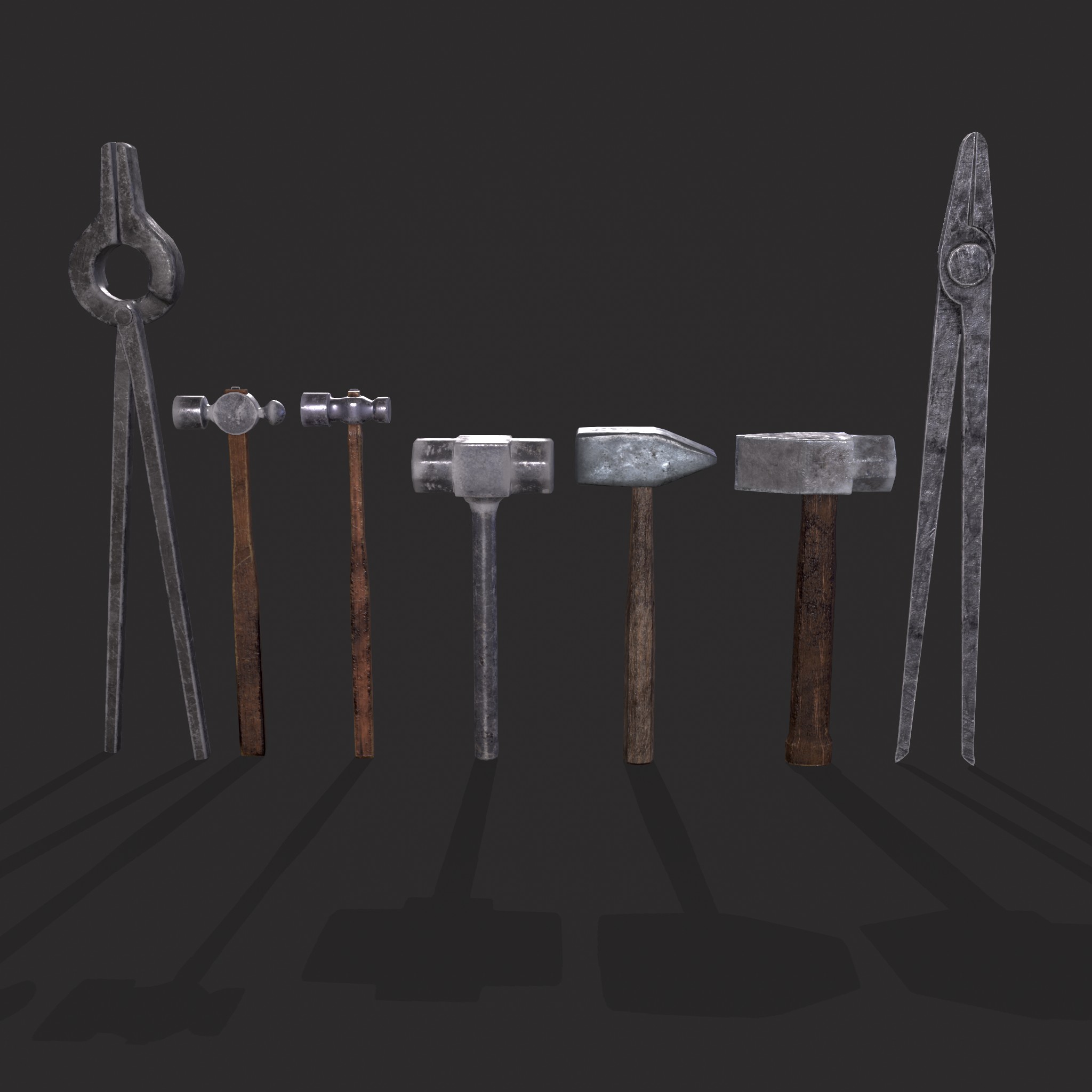 Blacksmith Tool Set - 3D Model by Get Dead Entertainment
