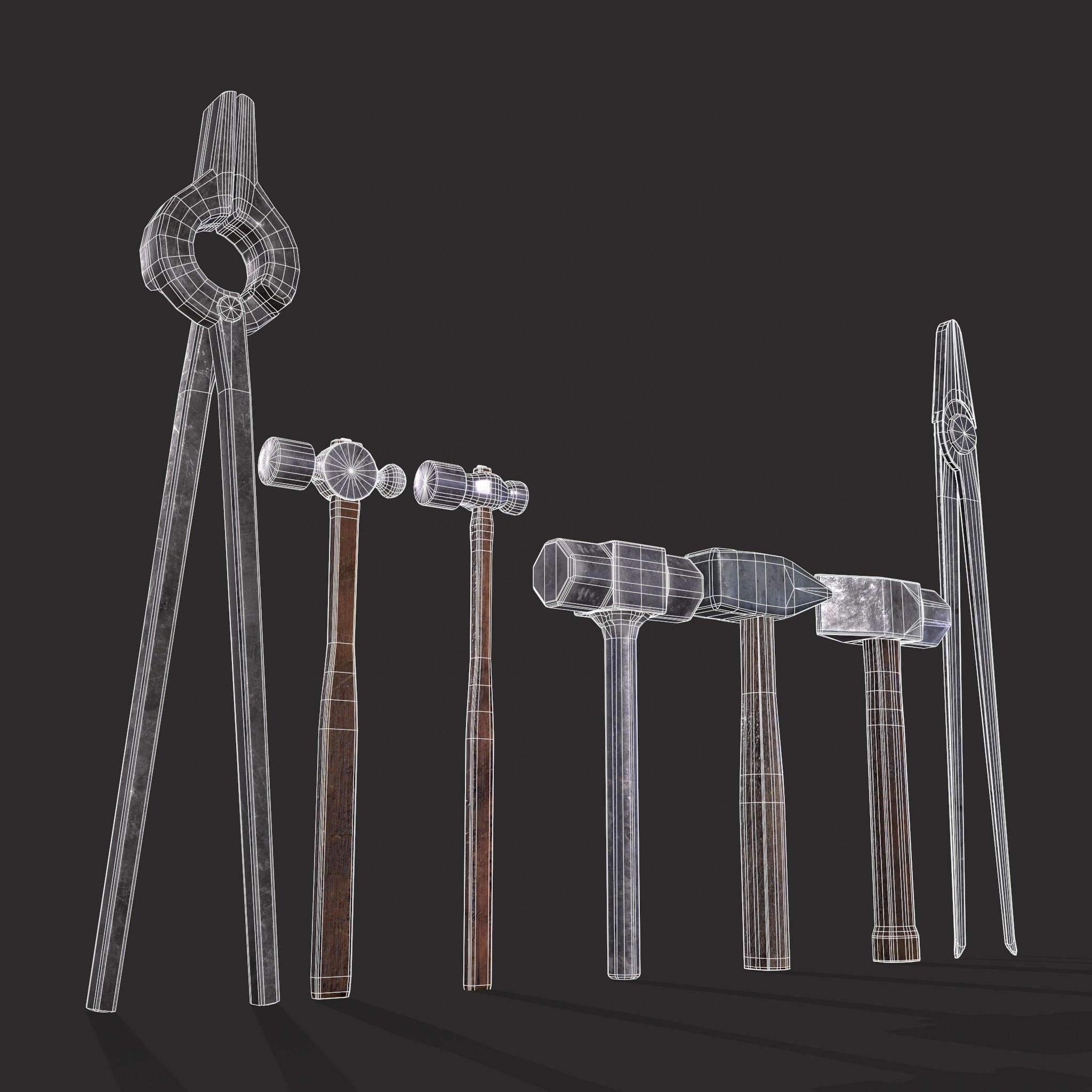Blacksmith Tool Set - 3D Model by Get Dead Entertainment