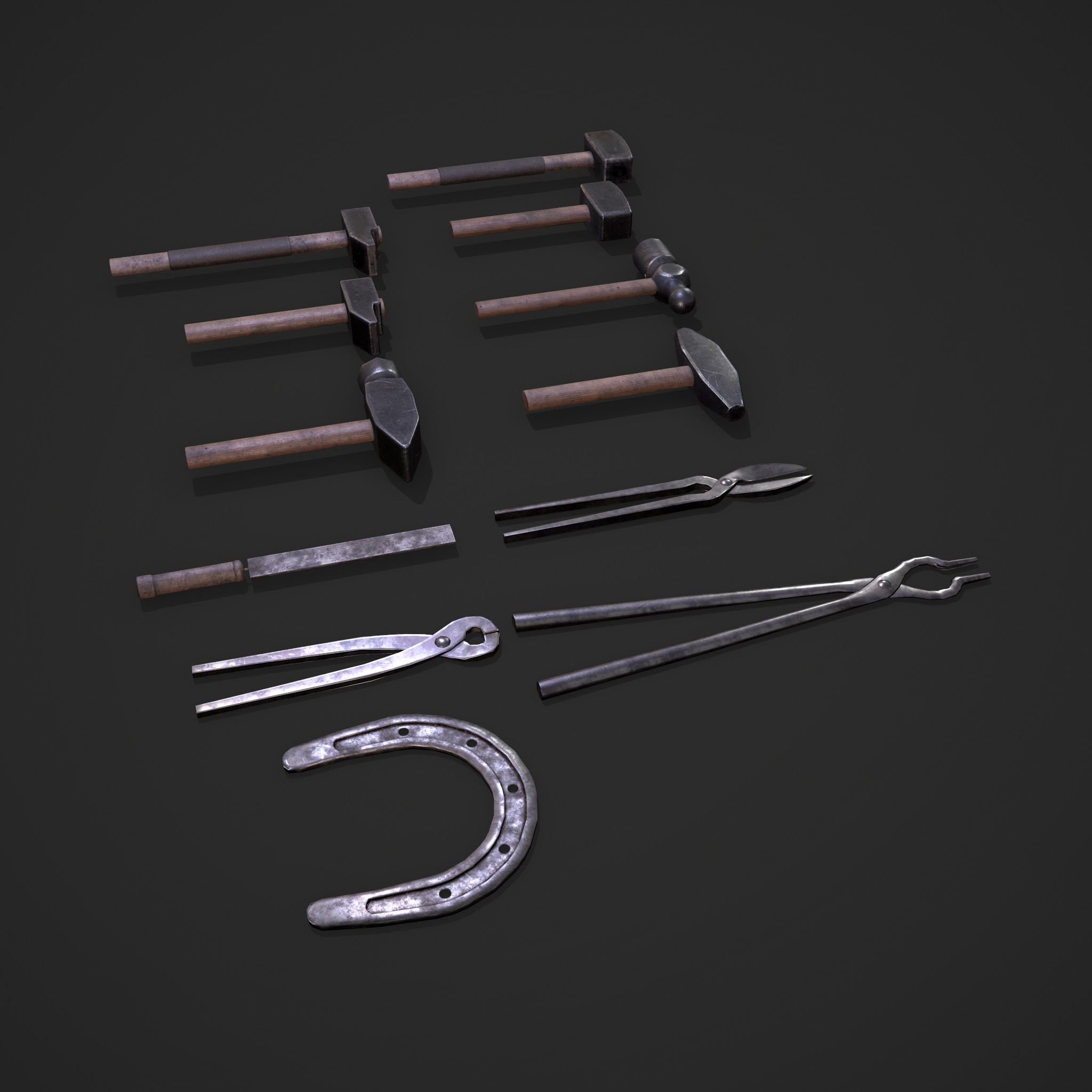 Blacksmith Tools - 3D Model by Get Dead Entertainment