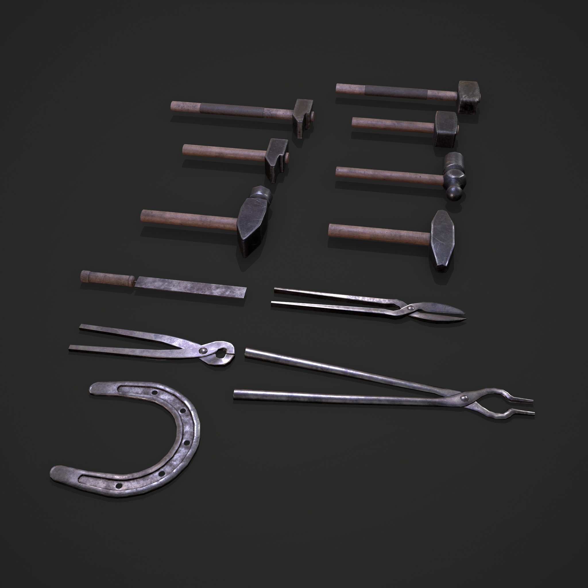 Blacksmith Tools - 3D Model by Get Dead Entertainment
