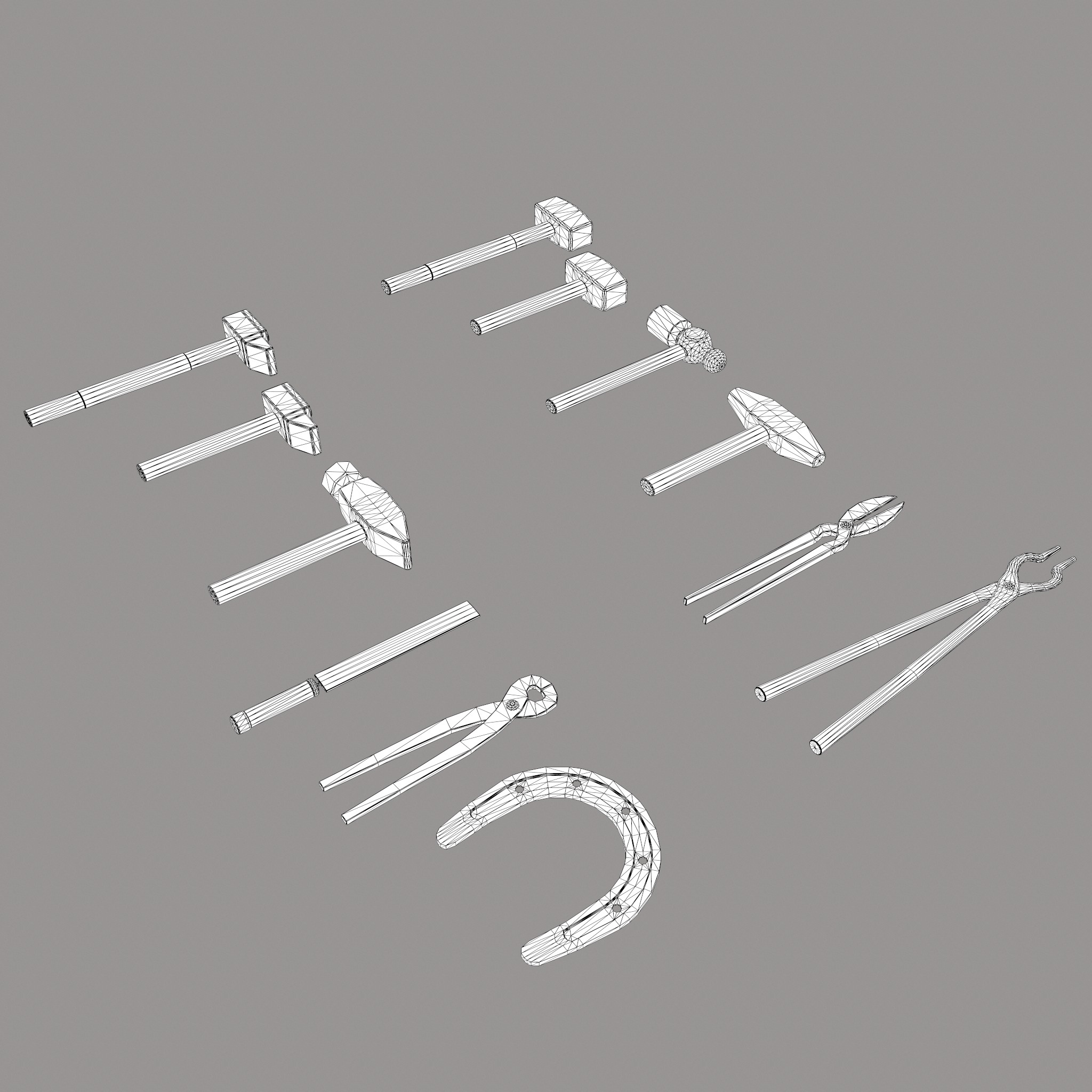 Blacksmith Tools - 3D Model by Get Dead Entertainment