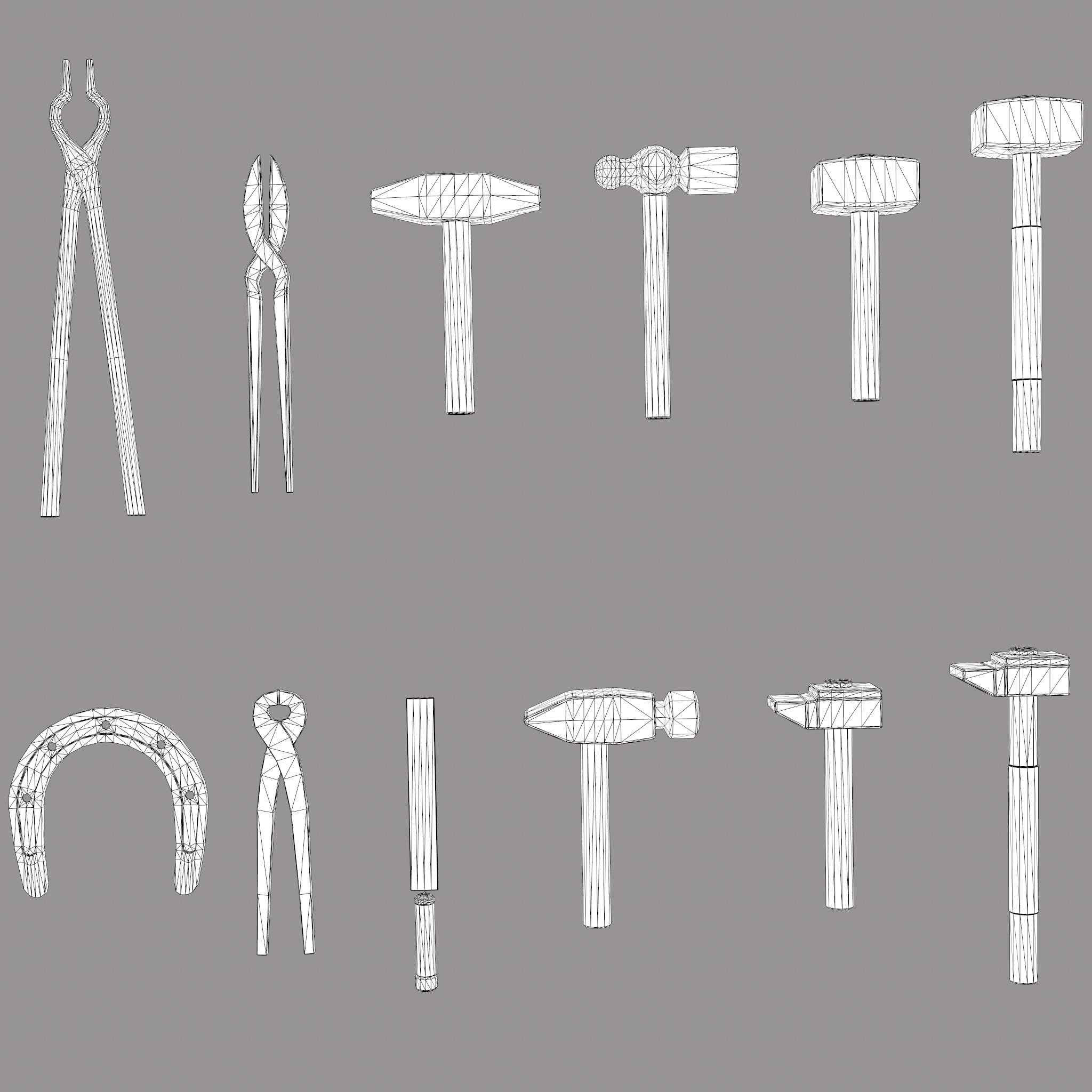 Blacksmith Tools - 3D Model by Get Dead Entertainment