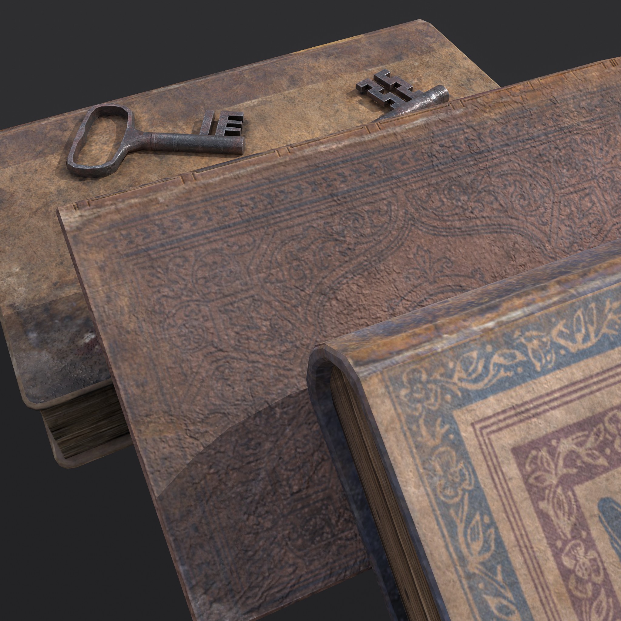 Books and Key - 3D Model by Get Dead Entertainment