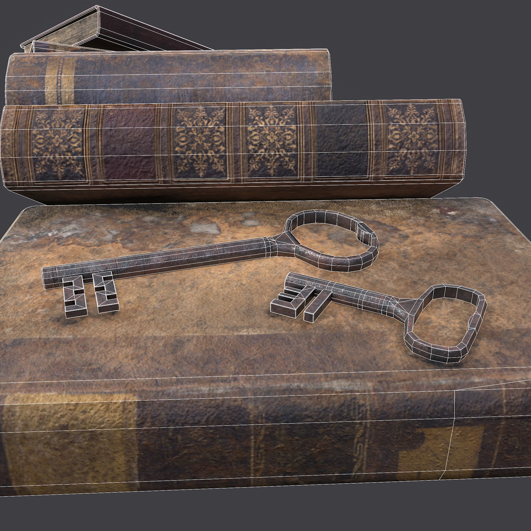 Books and Key - 3D Model by Get Dead Entertainment