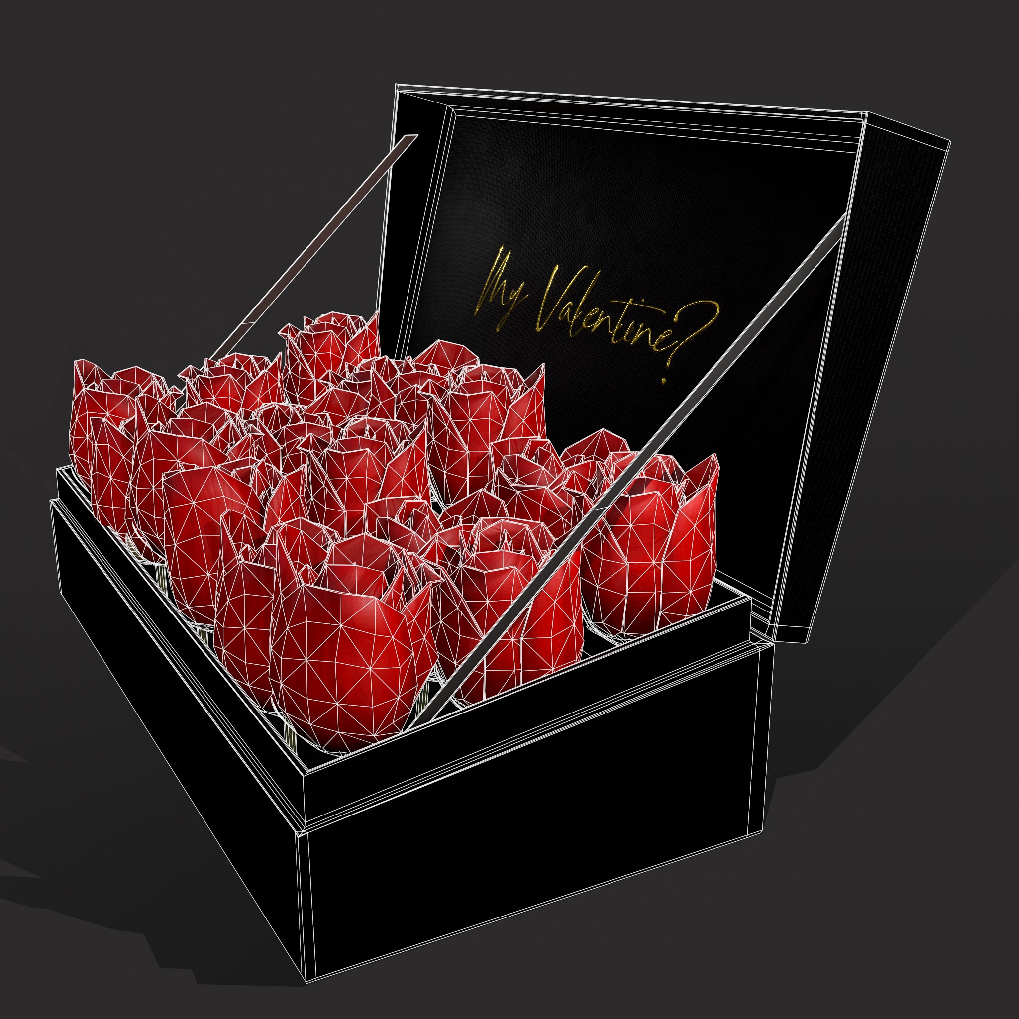 Box of Roses - 3D Model by Get Dead Entertainment