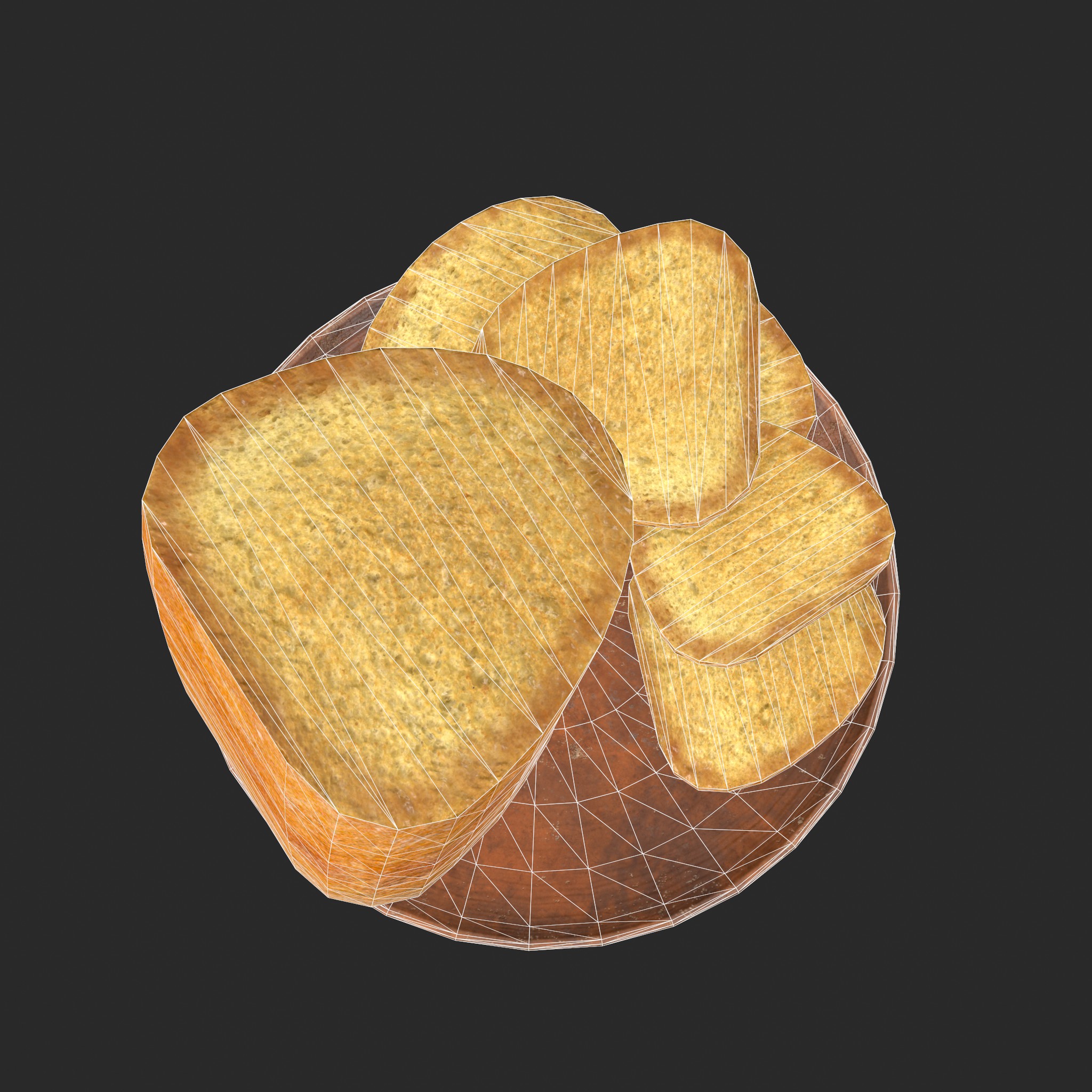 Bread Slices Dish - Free 3D Model by Get Dead Entertainment