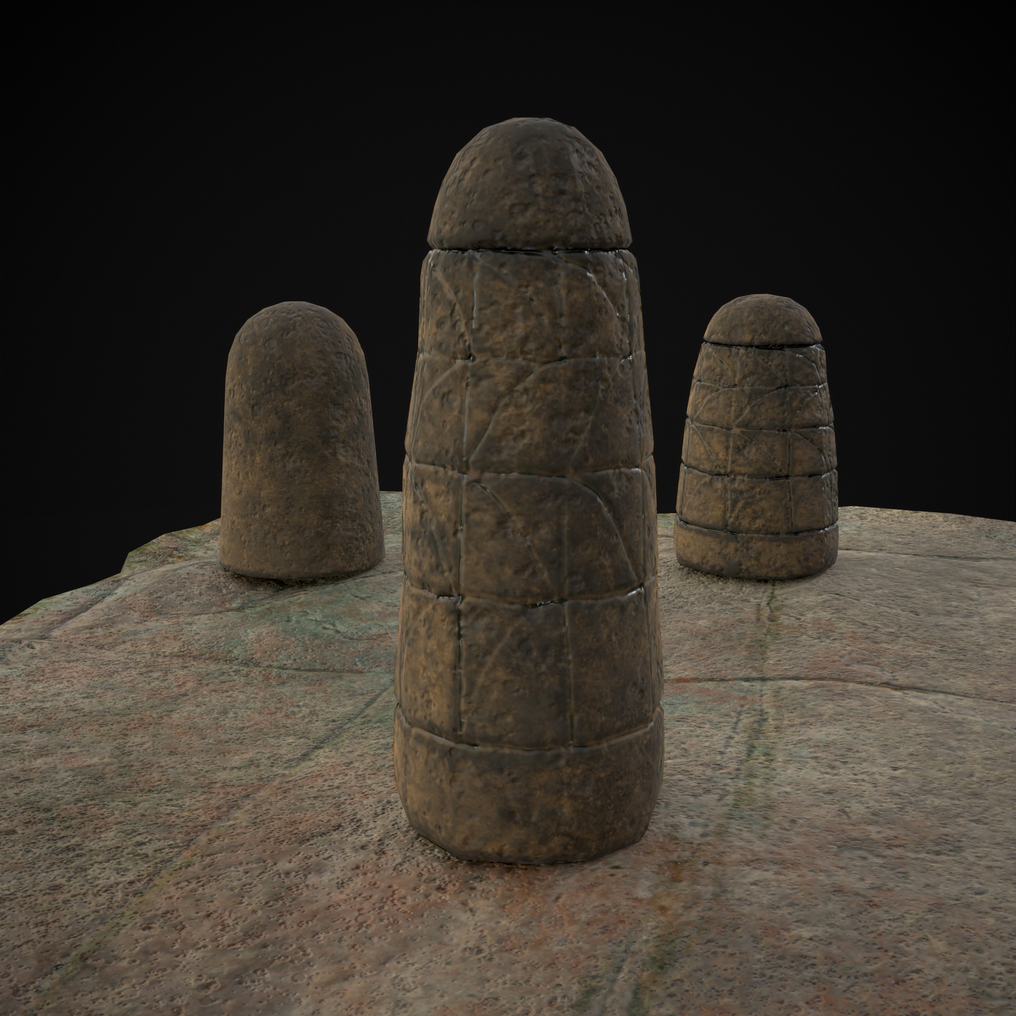 Broken Ancient Harappa Chess Board - 3D Model by Get Dead Entertainment