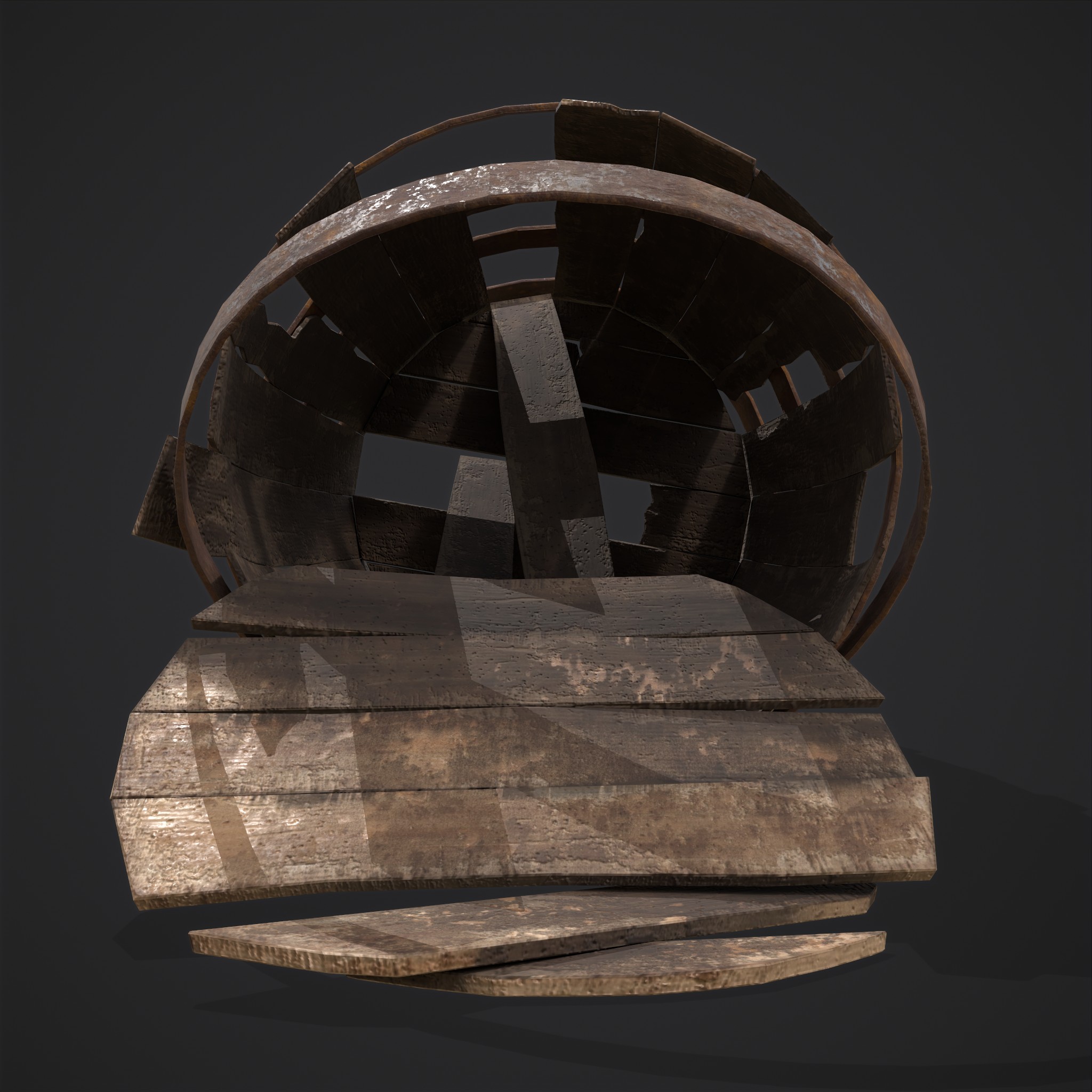 Broken Barrel - 3D Model by Get Dead Entertainment