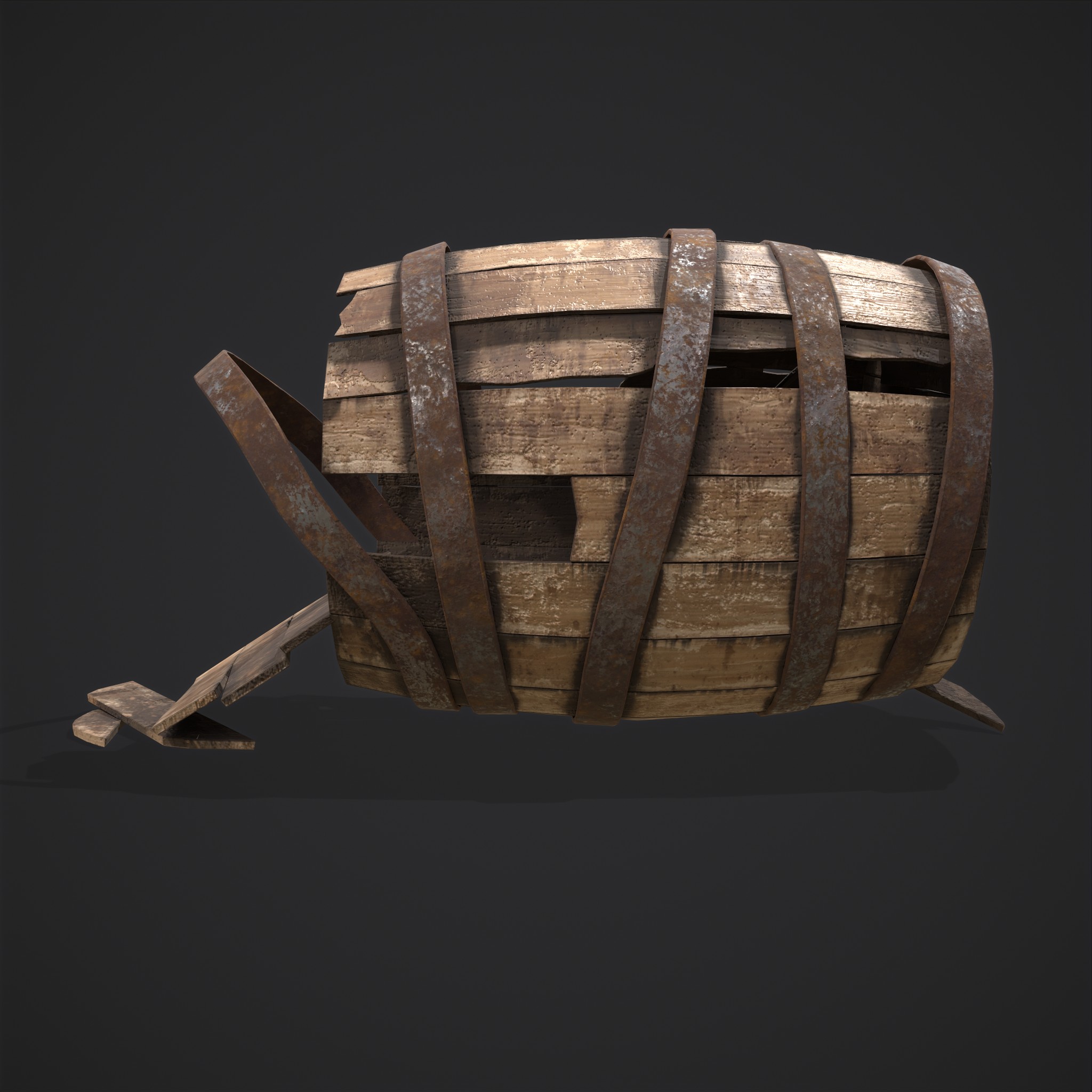 Broken Barrel - 3D Model by Get Dead Entertainment