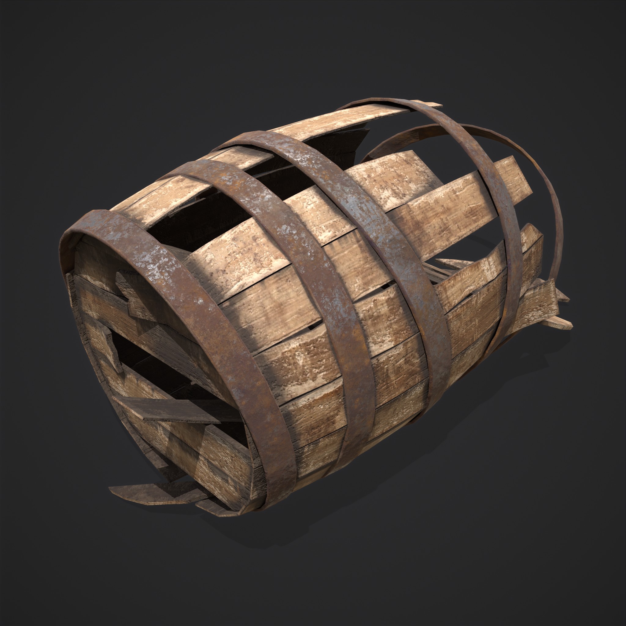 Broken Barrel - 3D Model by Get Dead Entertainment