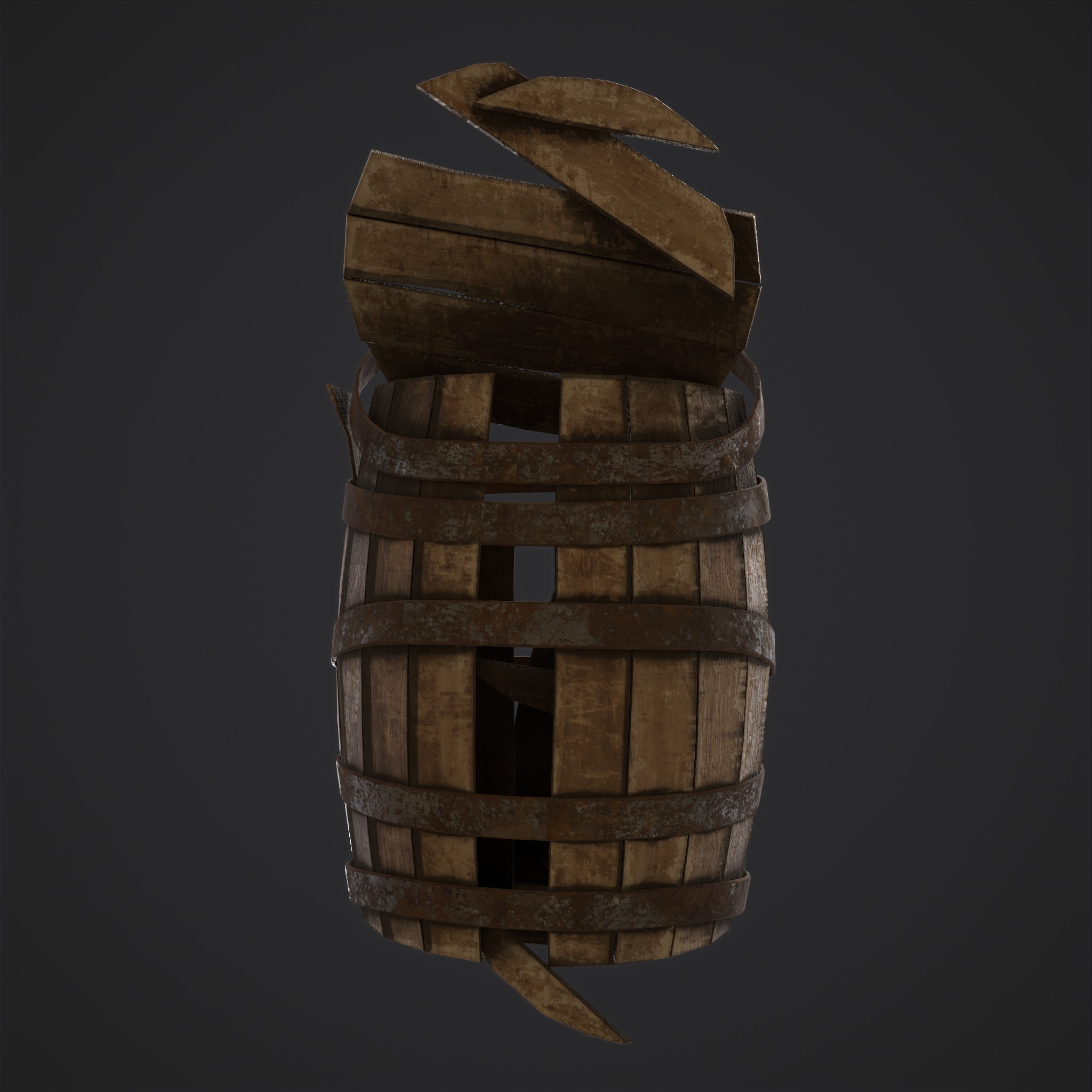 Broken Barrel - 3D Model by Get Dead Entertainment