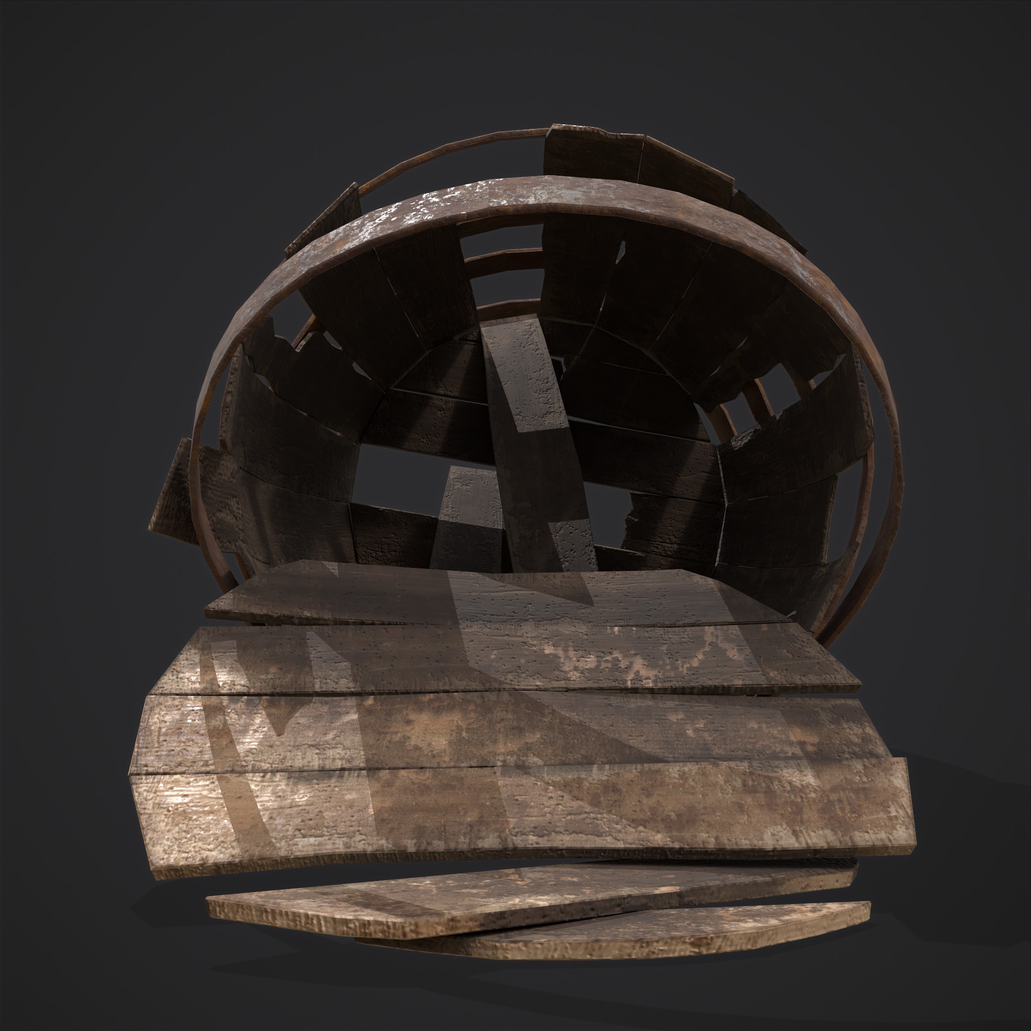 Broken Barrel - 3D Model by Get Dead Entertainment