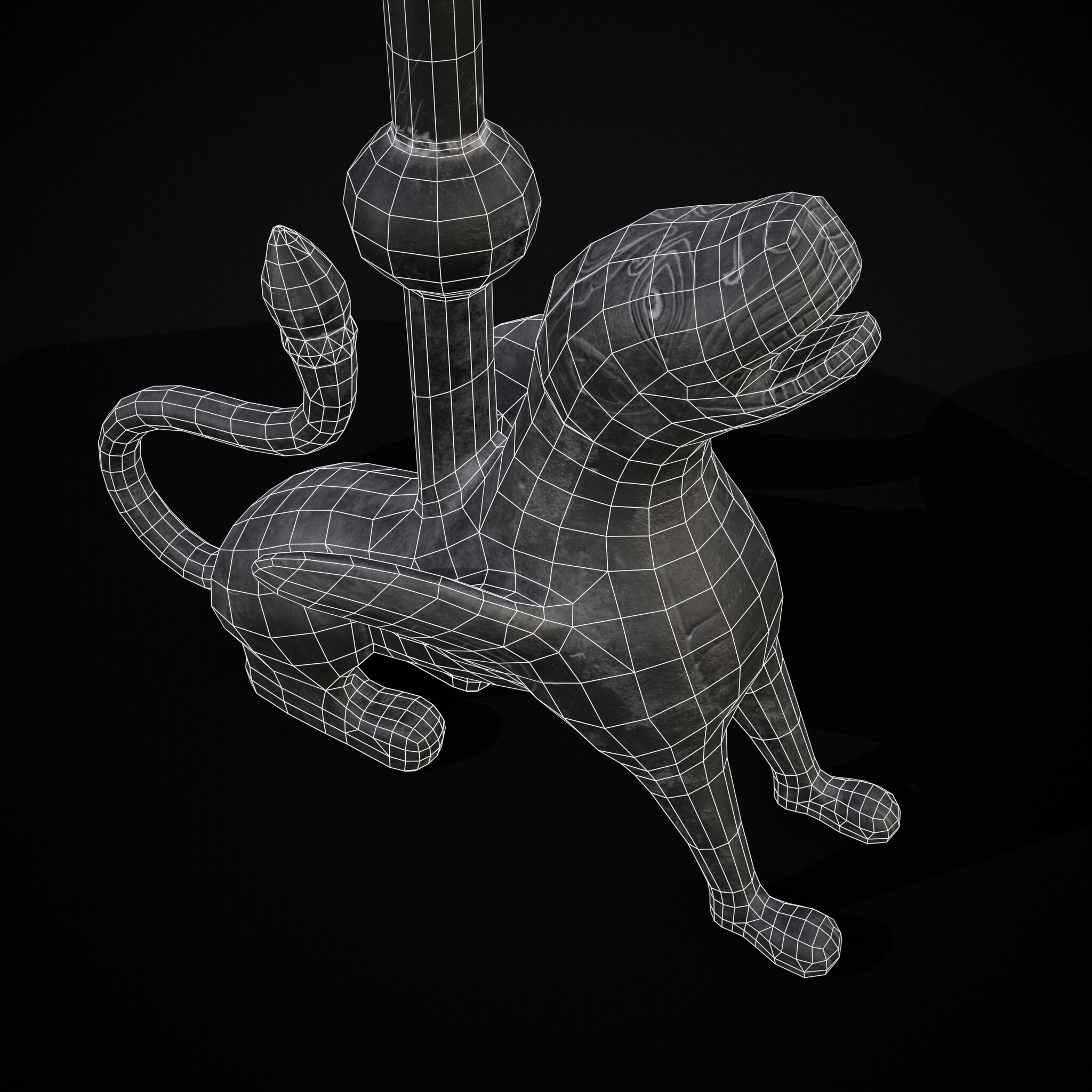 Bronze Chimera Candlestick - 3D Model by Get Dead Entertainment