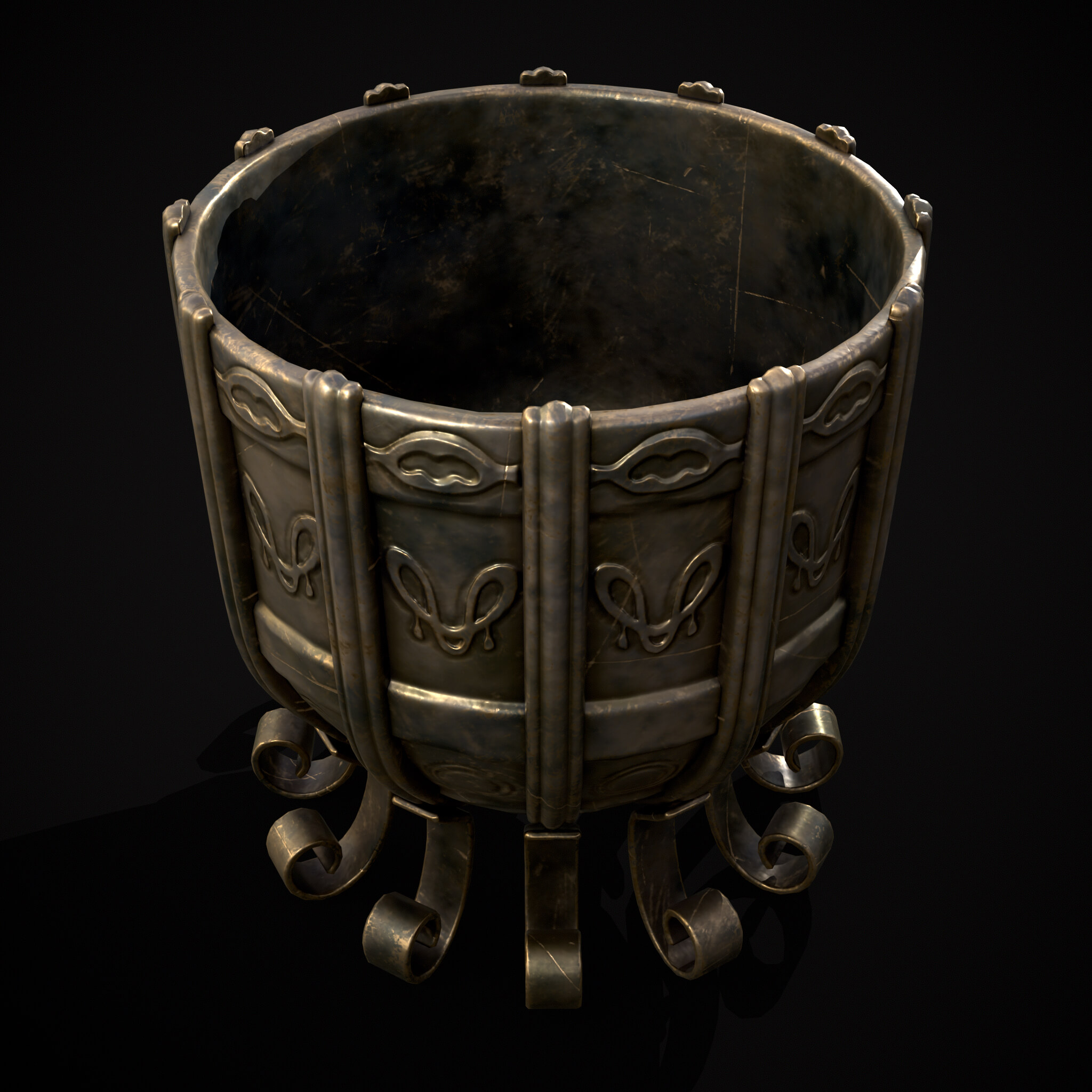 Bronze Decorative Cauldron - 3D Model by Get Dead Entertainment