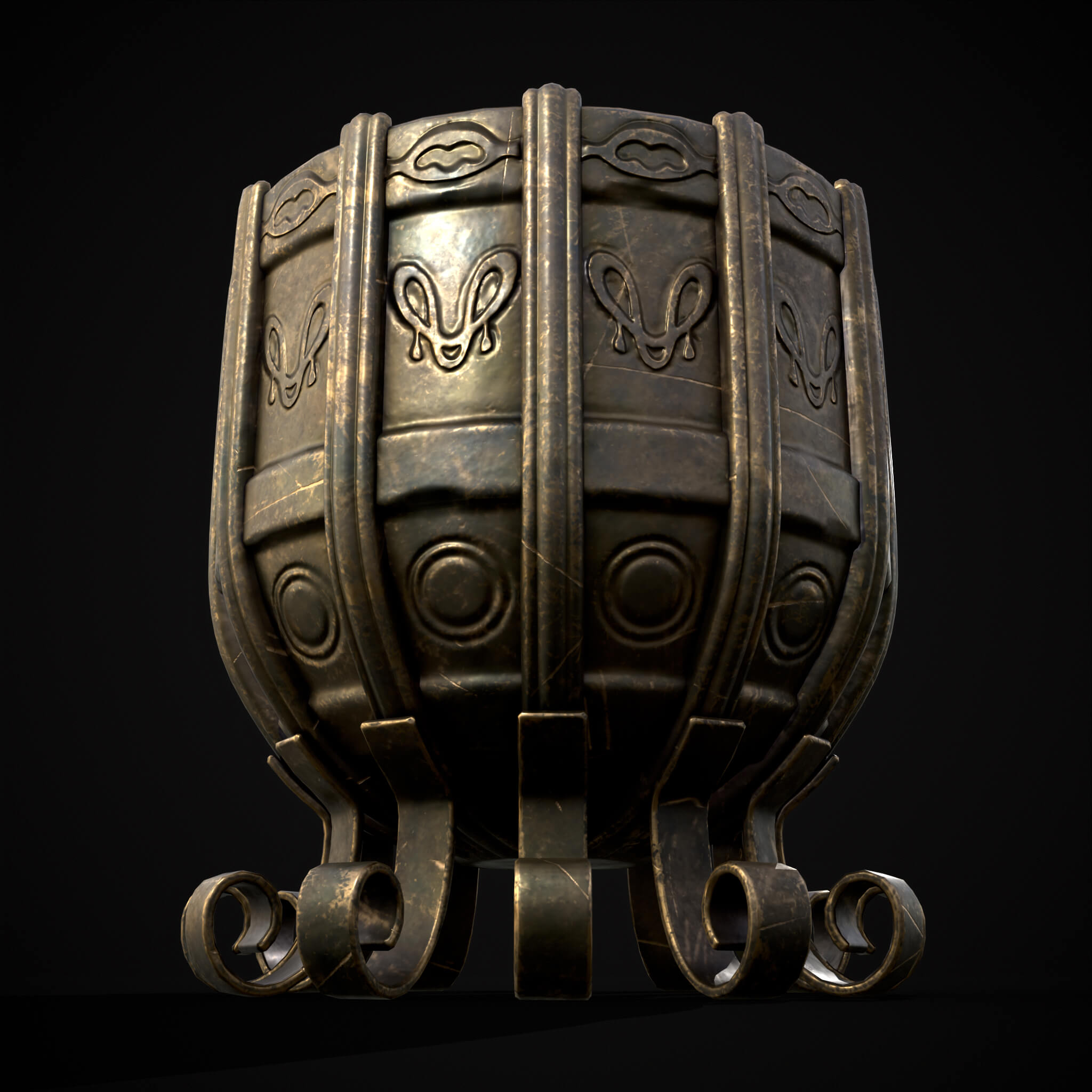 Bronze Decorative Cauldron - 3D Model by Get Dead Entertainment