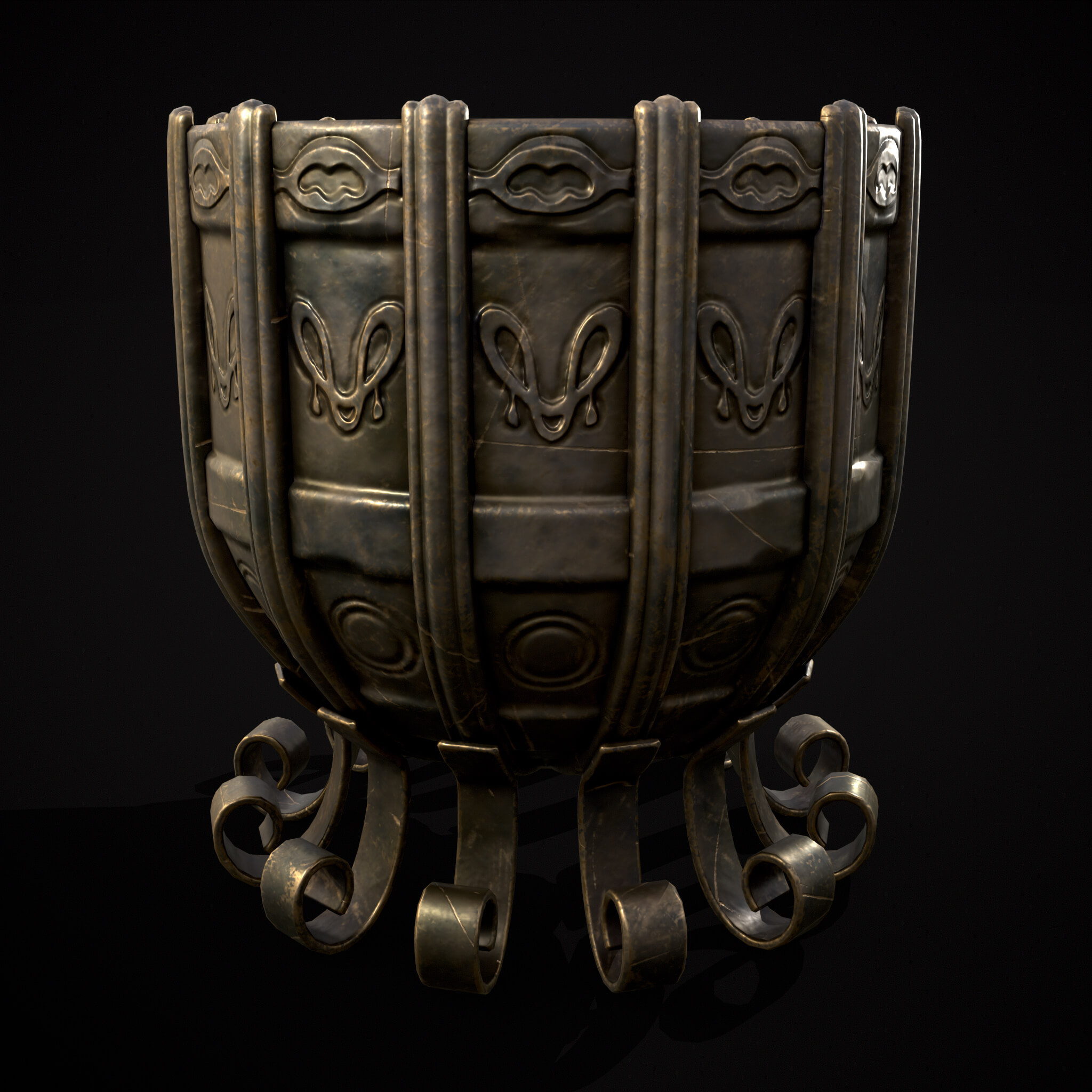 Bronze Decorative Cauldron - 3D Model by Get Dead Entertainment
