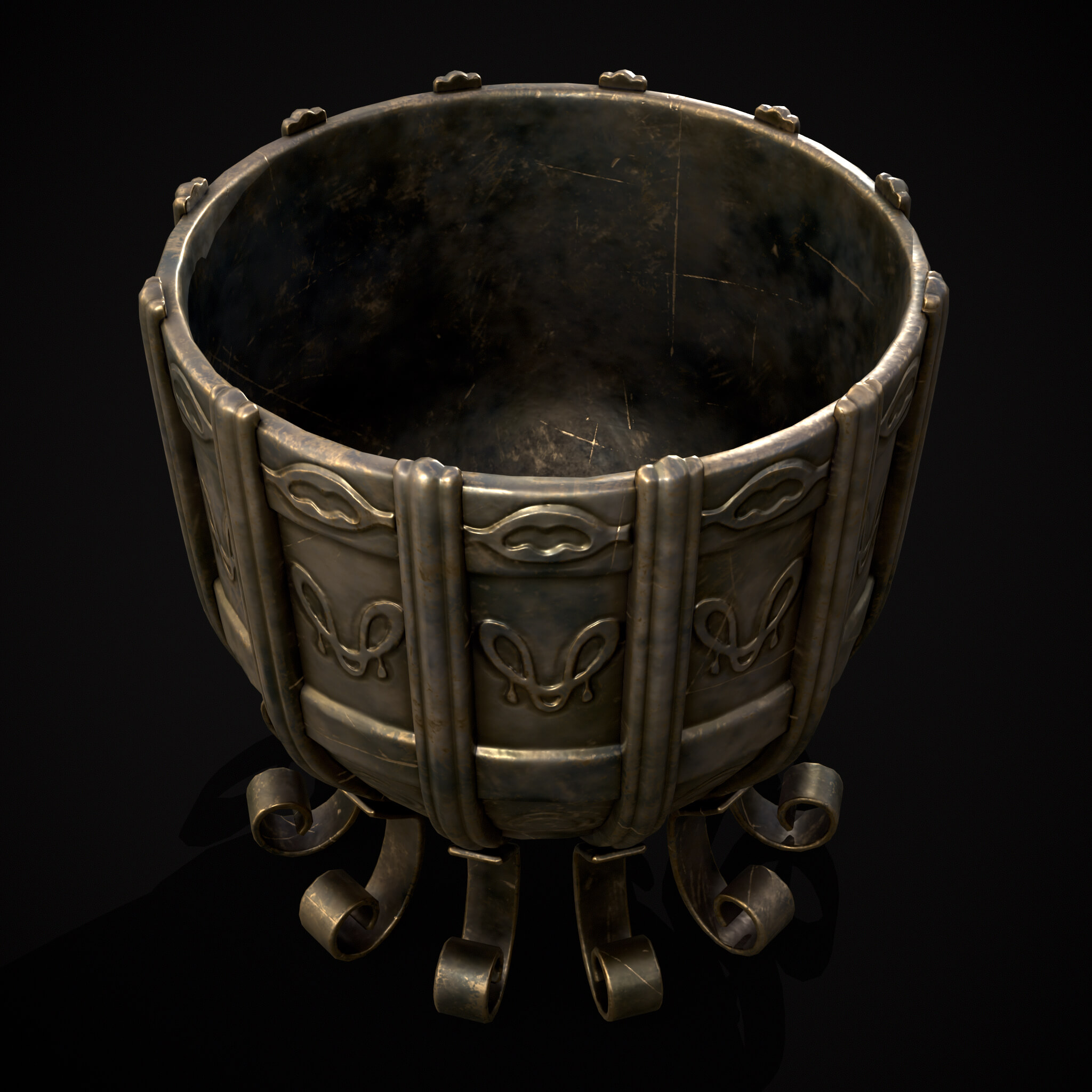 Bronze Decorative Cauldron - 3D Model by Get Dead Entertainment