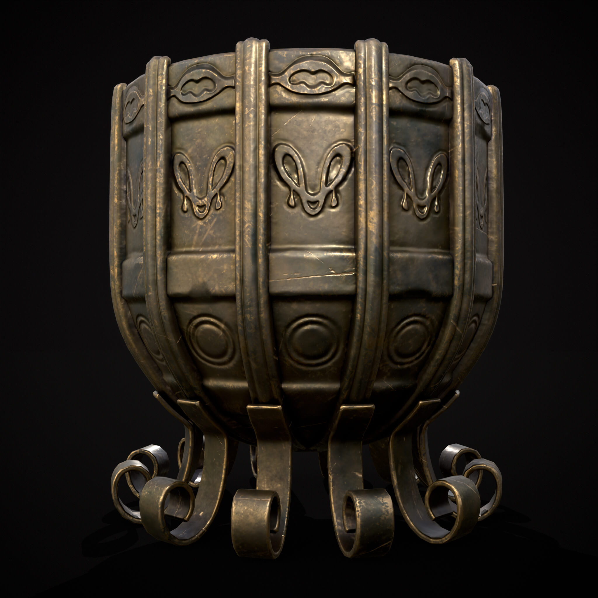 Bronze Decorative Cauldron - 3D Model by Get Dead Entertainment