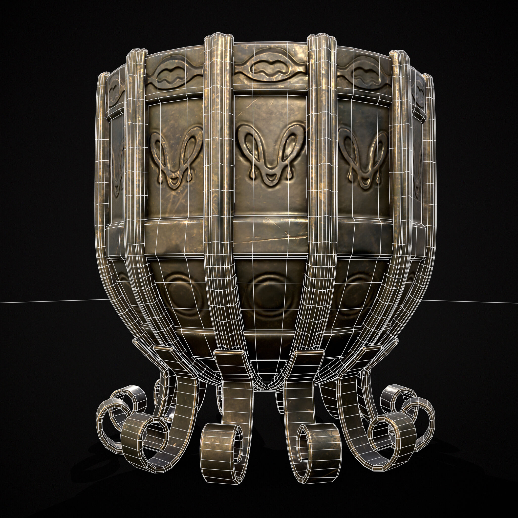 Bronze Decorative Cauldron - 3D Model by Get Dead Entertainment