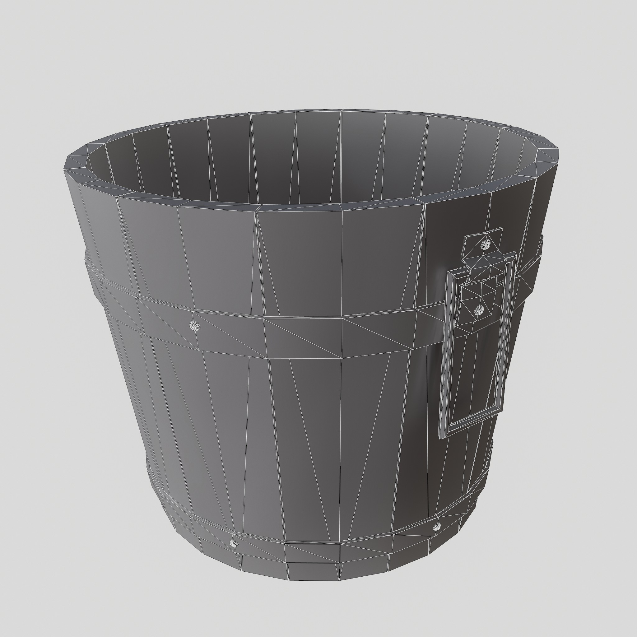 Wooden Bucket - 3D Model by Get Dead Entertainment