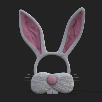 Bunny Attire Ears and Nose - 3D Model by Get Dead Entertainment