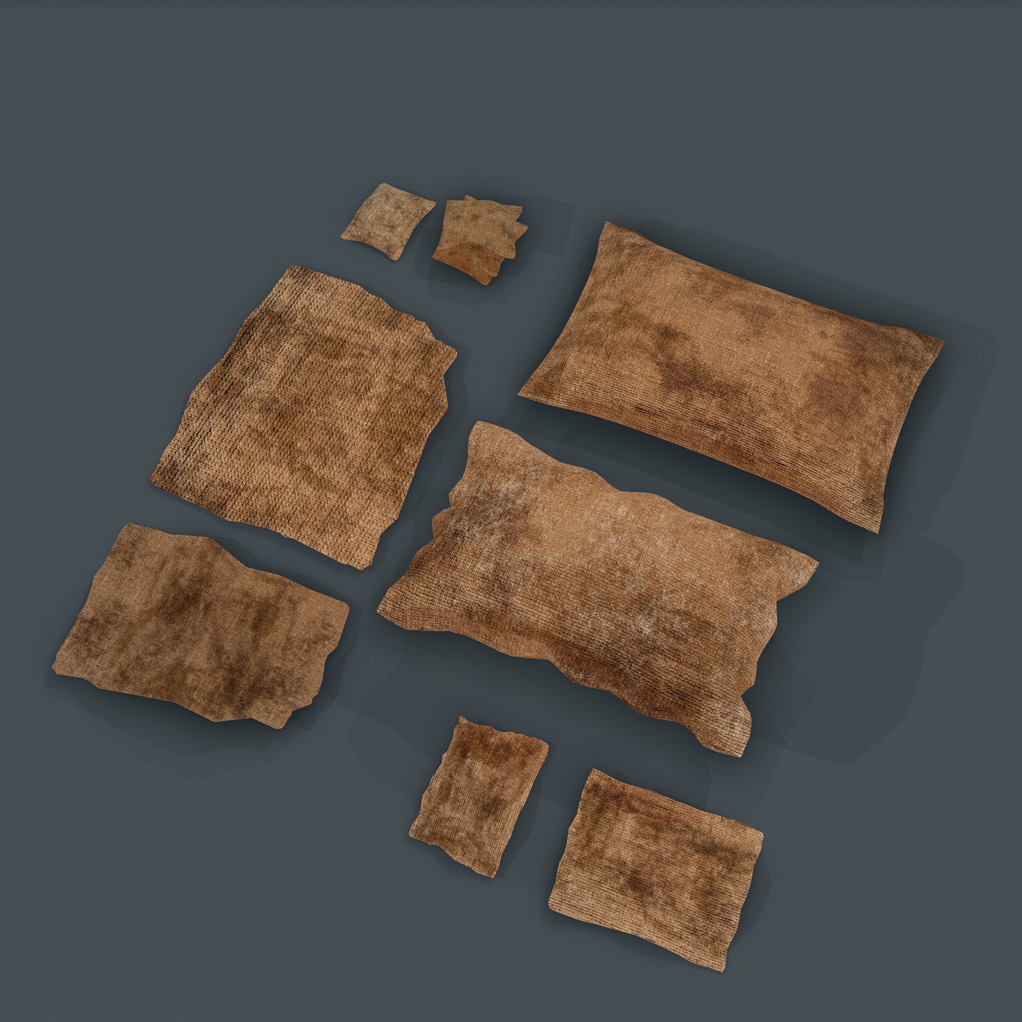 Burlap Sack Pieces - 3D Model by Get Dead Entertainment